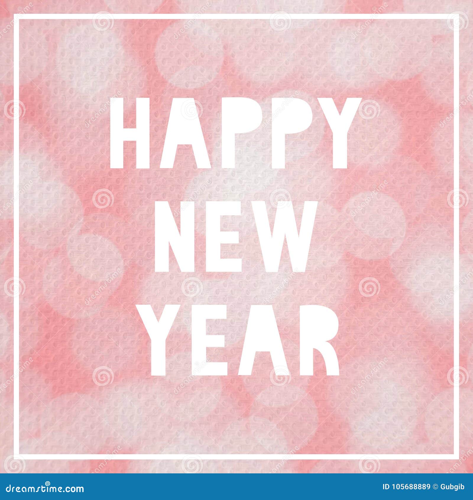 Happy New Year with Bokeh Light on Red Tissue Paper Stock Illustration ...