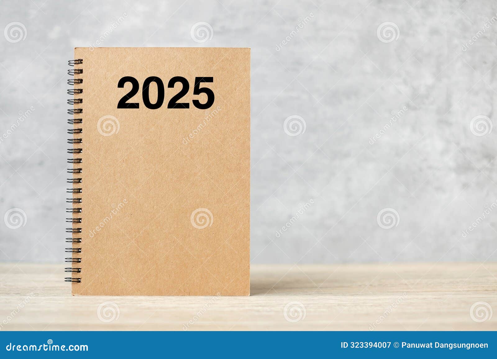 2025 Happy New Year Calendar on Table. Countdown, Resolution, Goals ...