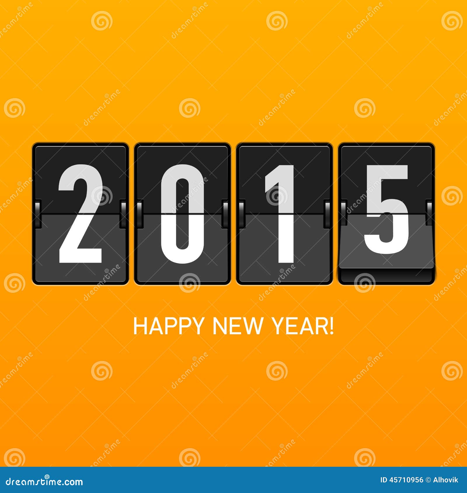 Happy new year 2015 card stock vector. Illustration of goat - 45710956
