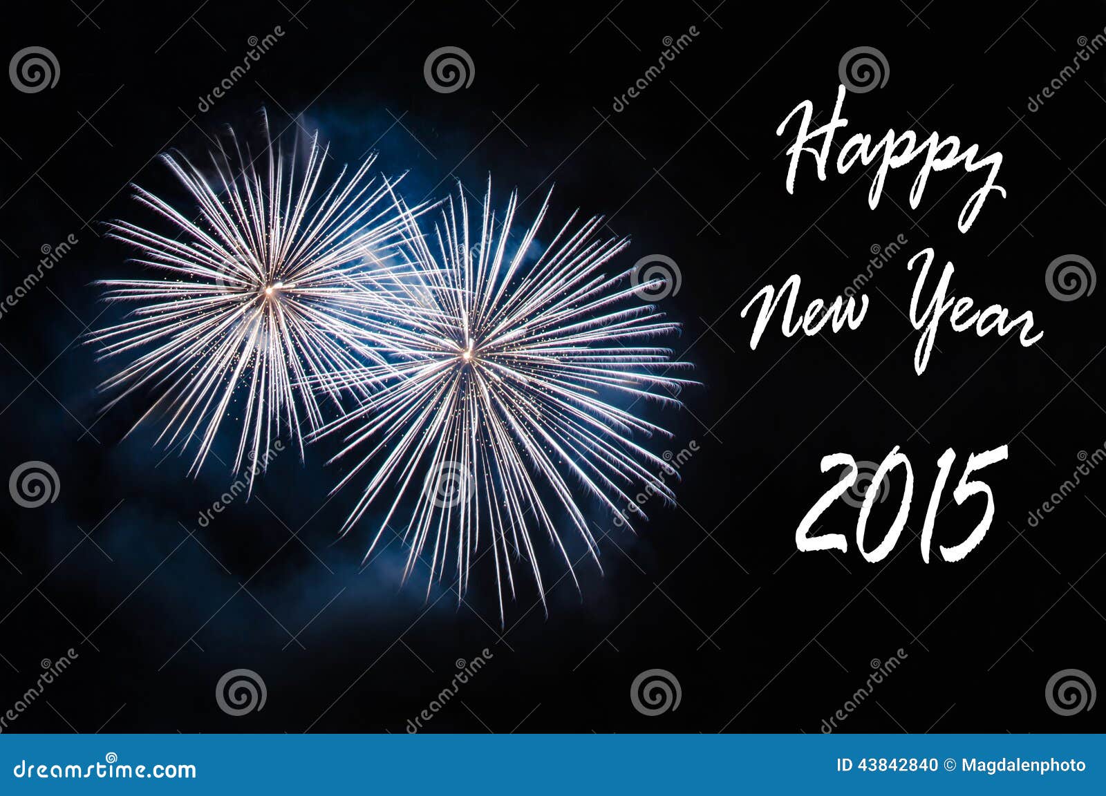Happy New Year 2015 card stock photo. Image of anniversary - 43842840