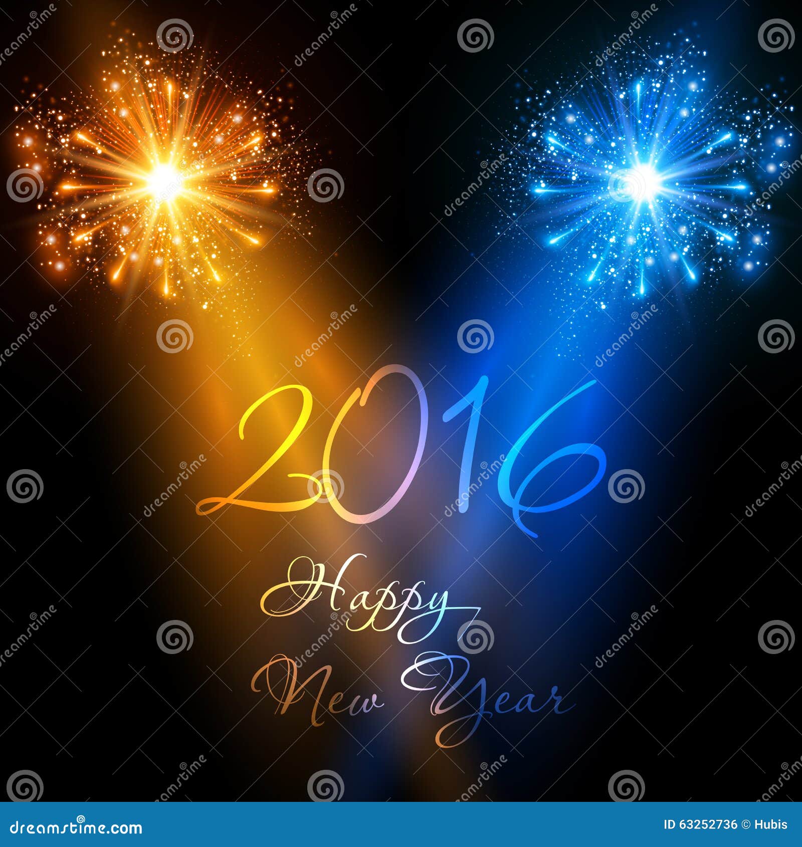 Happy New Year 2016 Celebration Background Stock Vector - Illustration ...