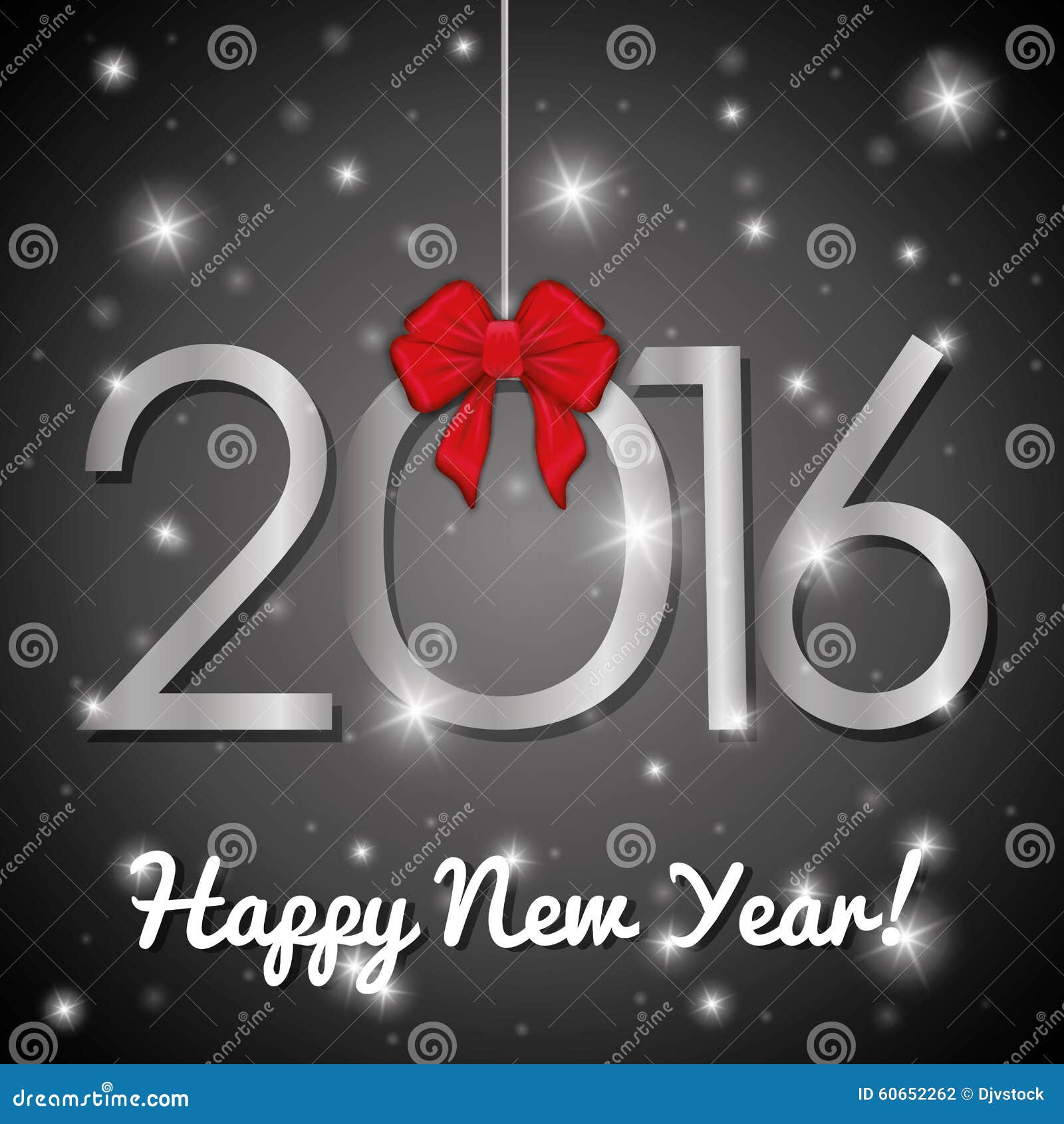 Happy New Year Colorful Card Stock Illustration - Illustration of ...