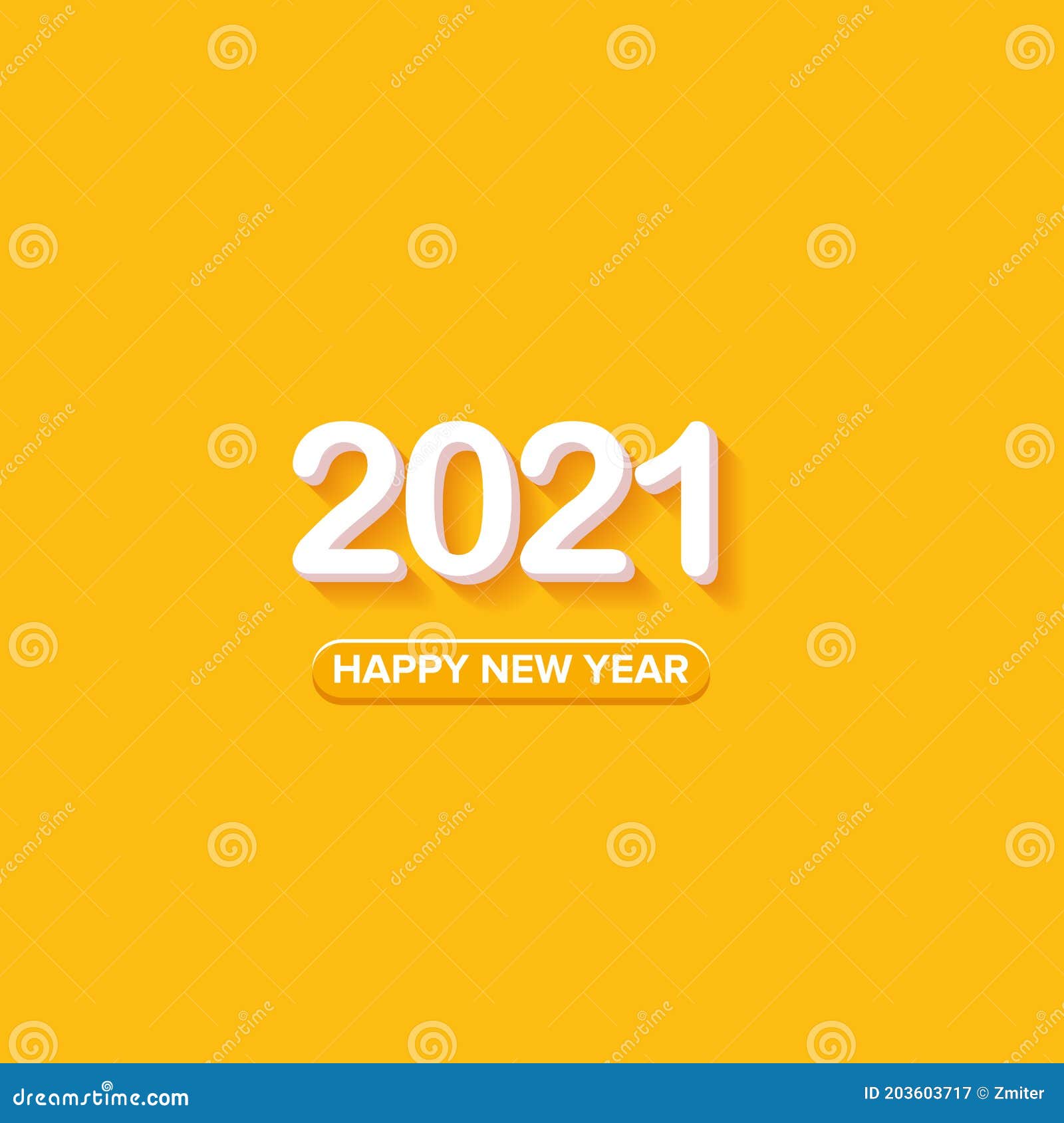 2021 Happy New Year Creative Design Background or Greeting Card with ...