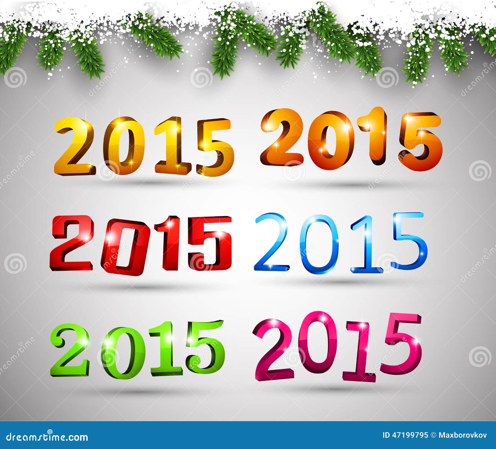 Happy new year 2015. stock vector. Illustration of eps10 - 47199795