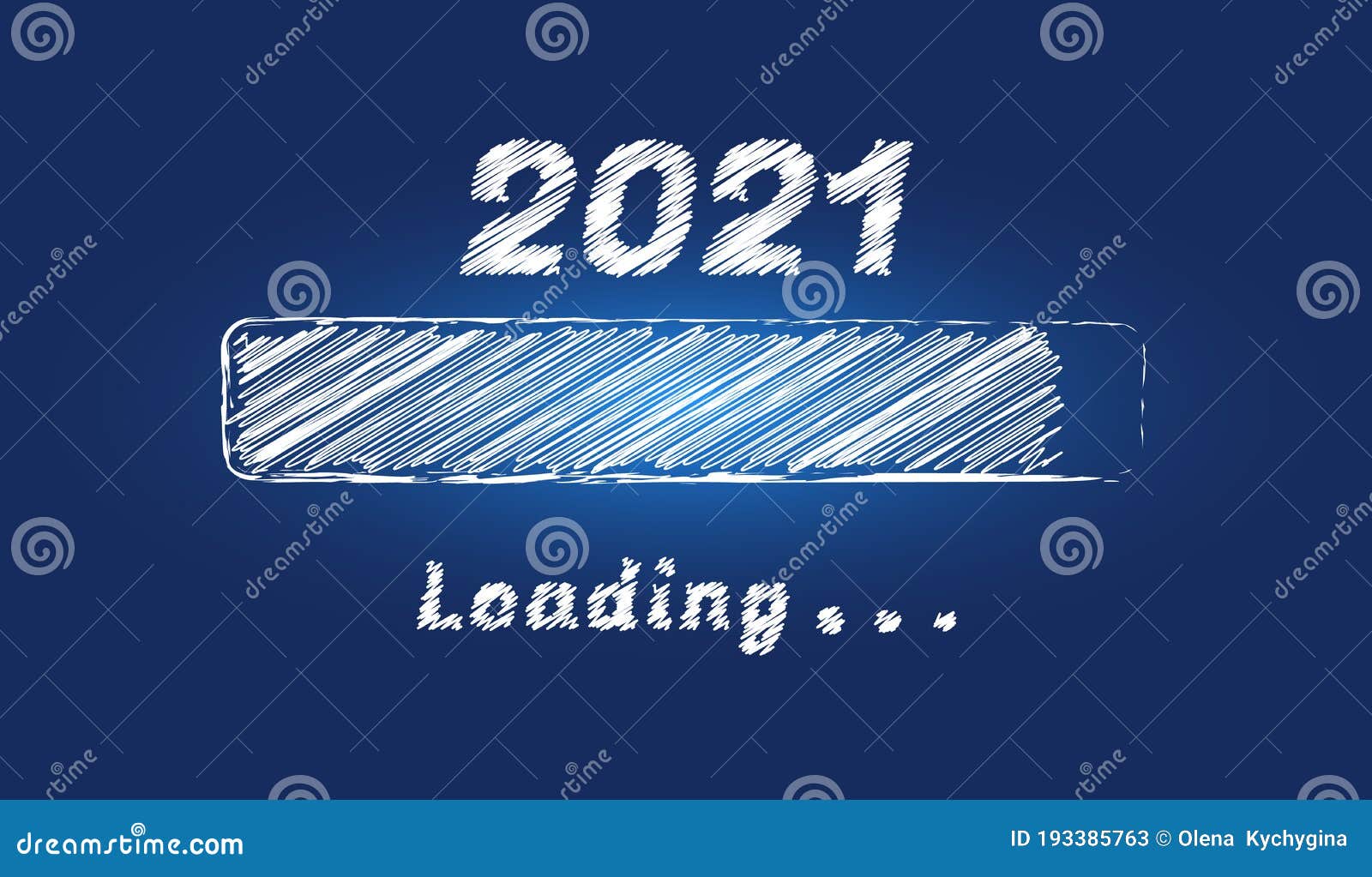 3d Doodle Loading Bar. Hand-drawn 3D Progress Bar. Black On White ...