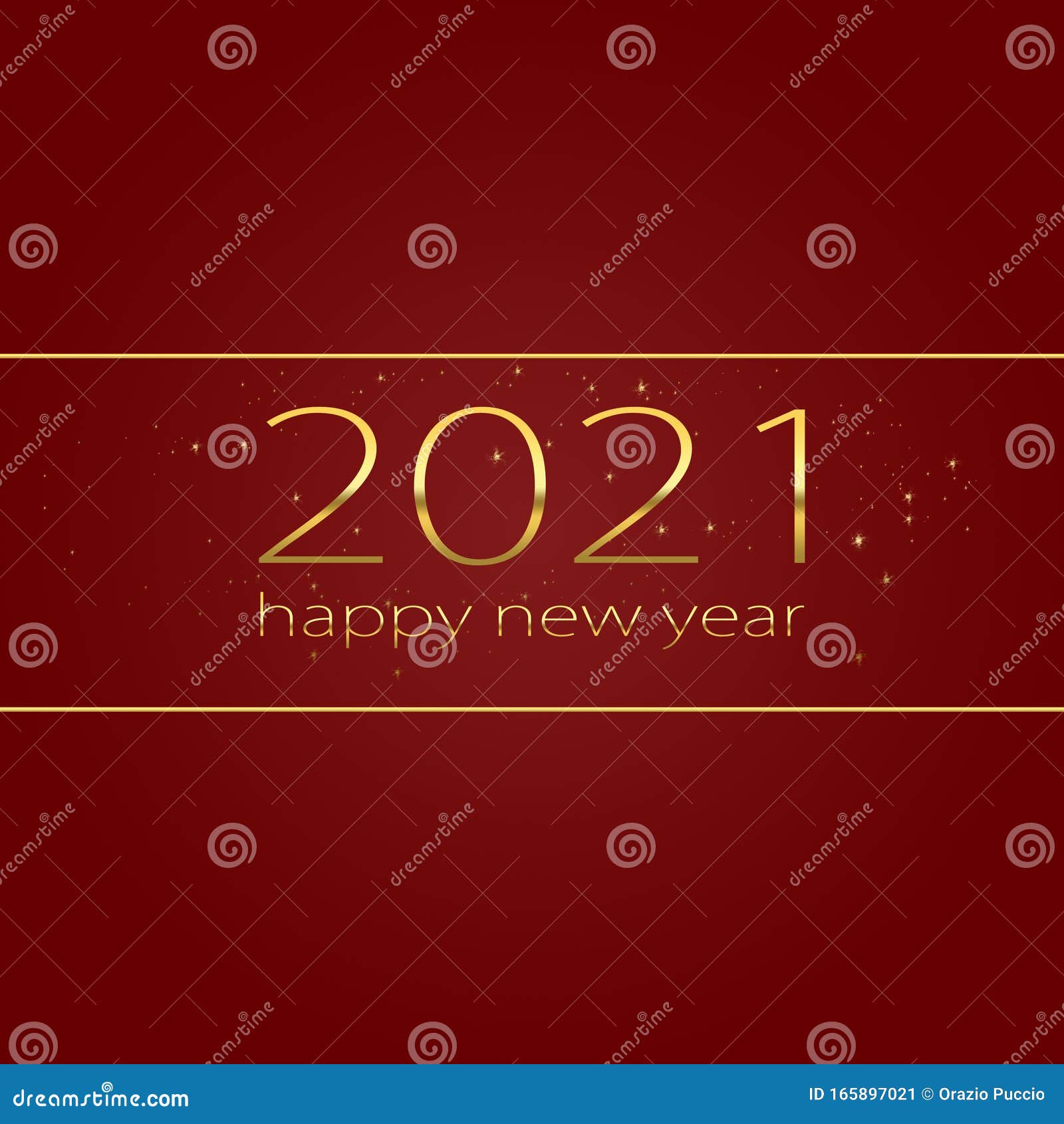2021 Happy New Year Elegant Graphic Design Stock Illustration ...