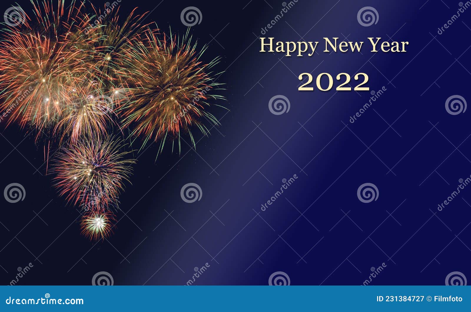 Happy New Year 2022 with Fireworks Stock Image - Image of ceremony ...