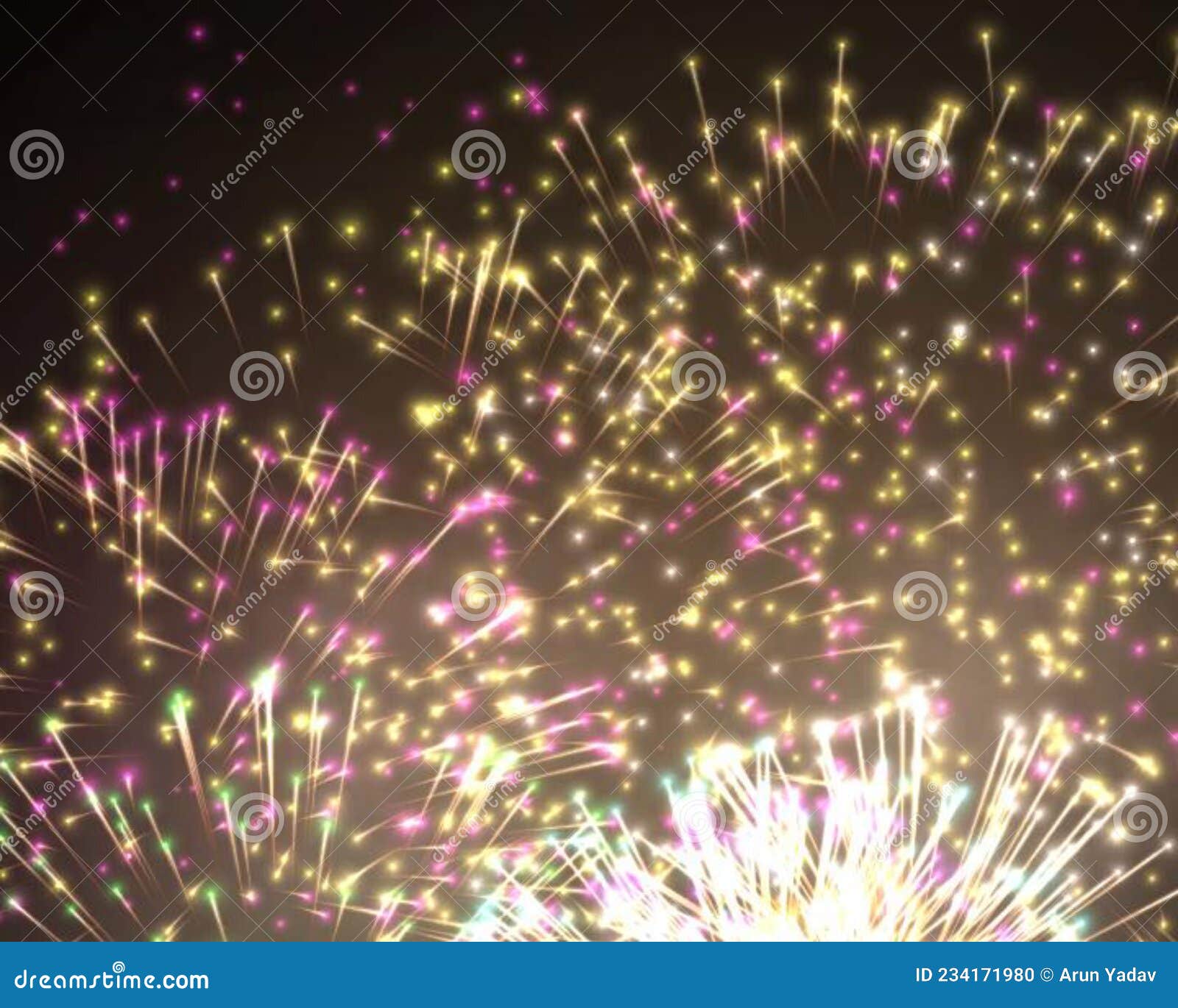 Happy New Year 2022 with Fireworks. Stock Photo - Image of decoration ...
