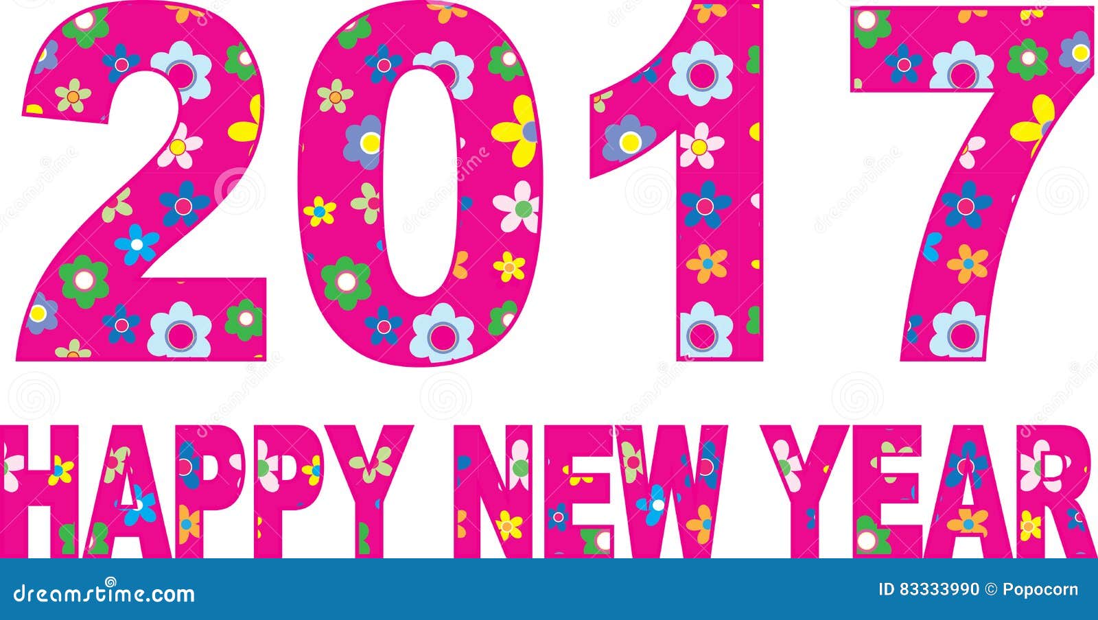 Happy new year stock illustration. Illustration of design - 83333990