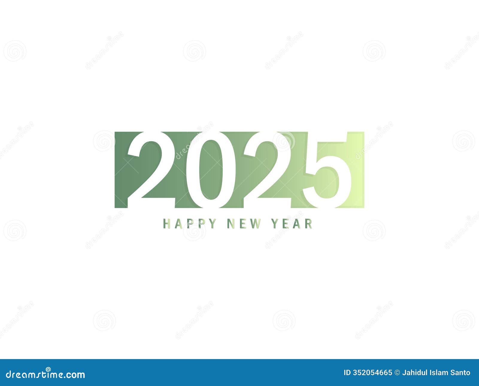 Happy New Year 2025 Gradient Stock Illustration - Illustration of ...