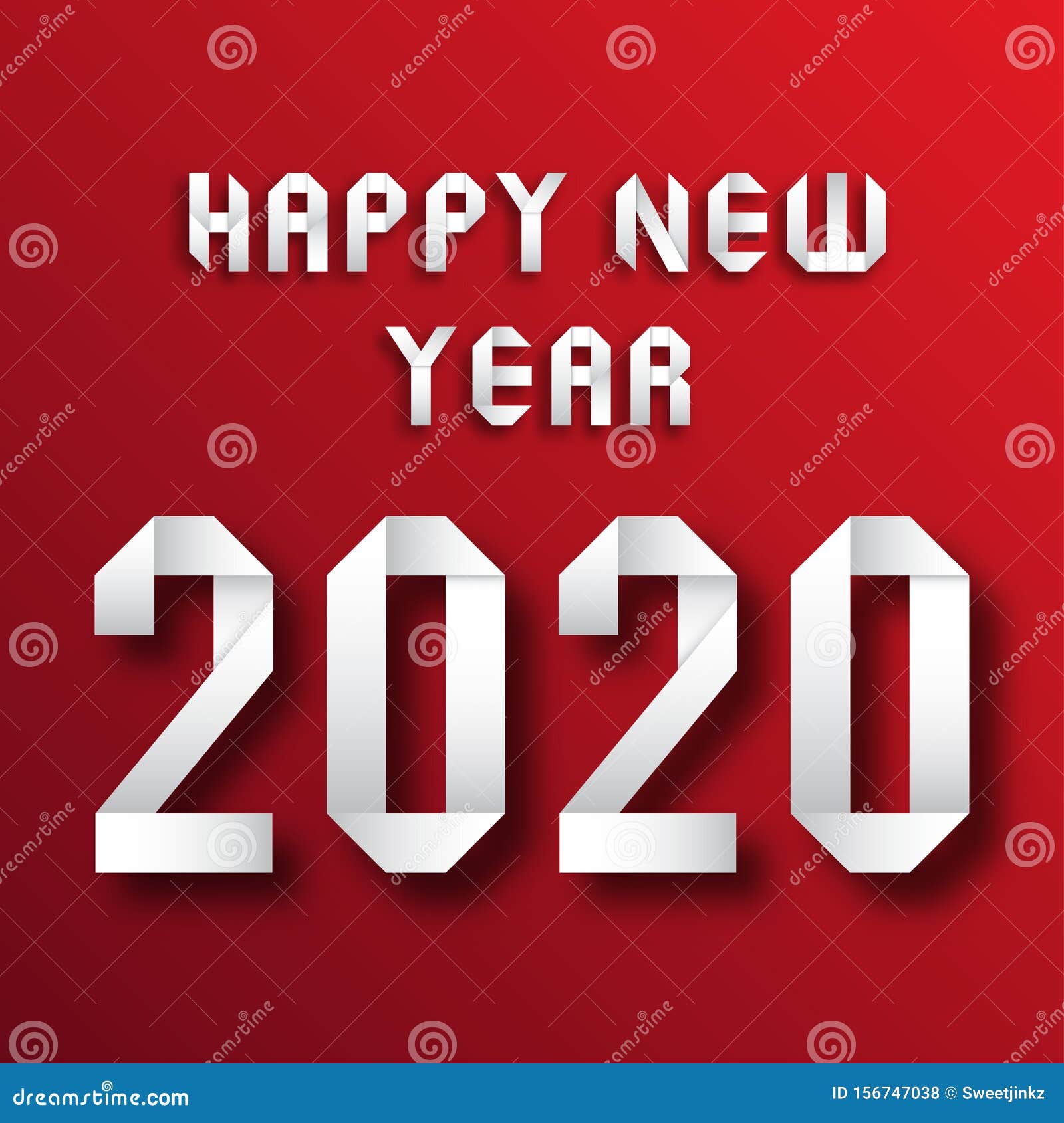 Happy New Year 2020 . Greetings Card. Abstract Background Stock Vector ...