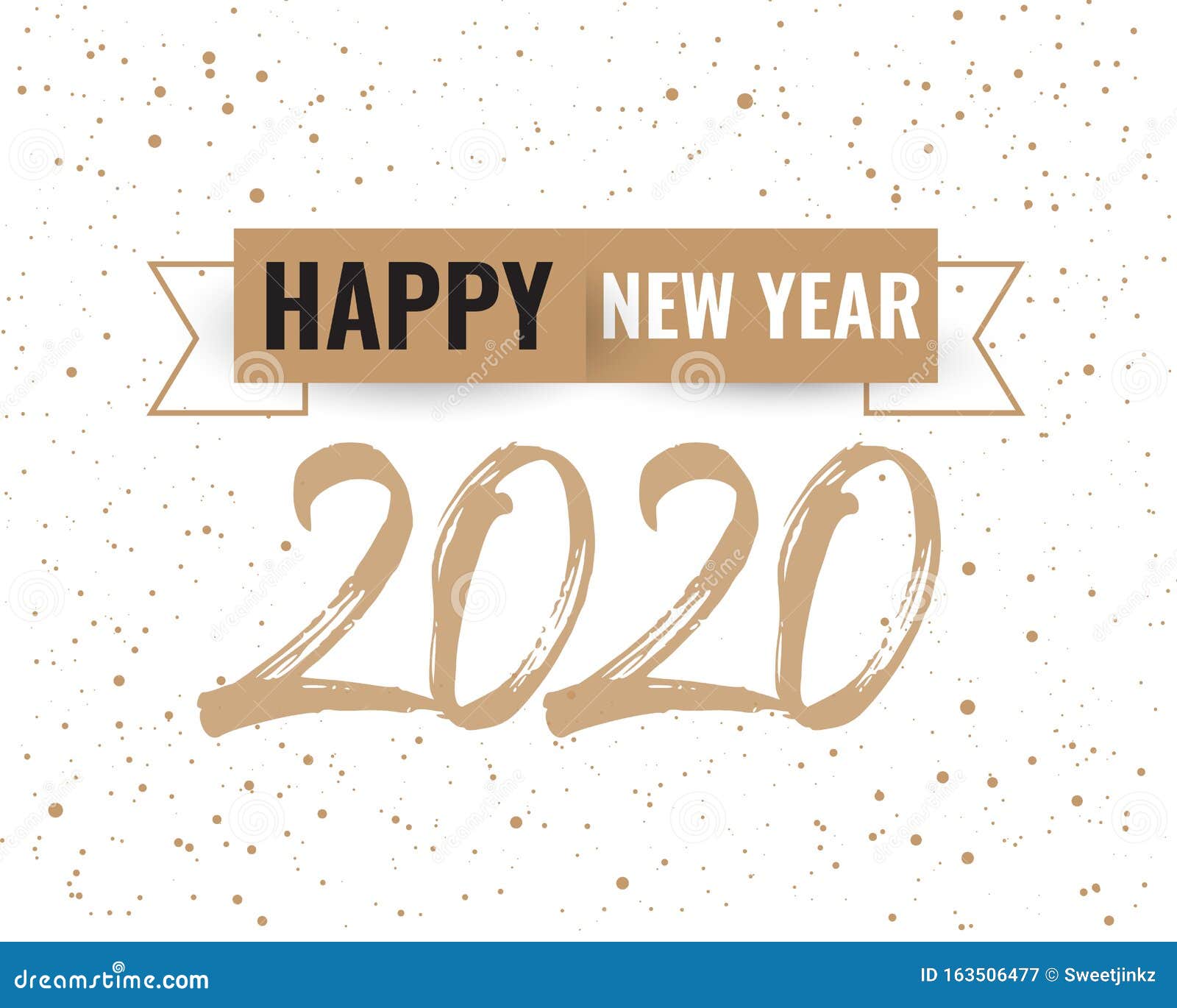 Happy New Year 2020 . Greetings Card. Abstract Background Stock Vector ...