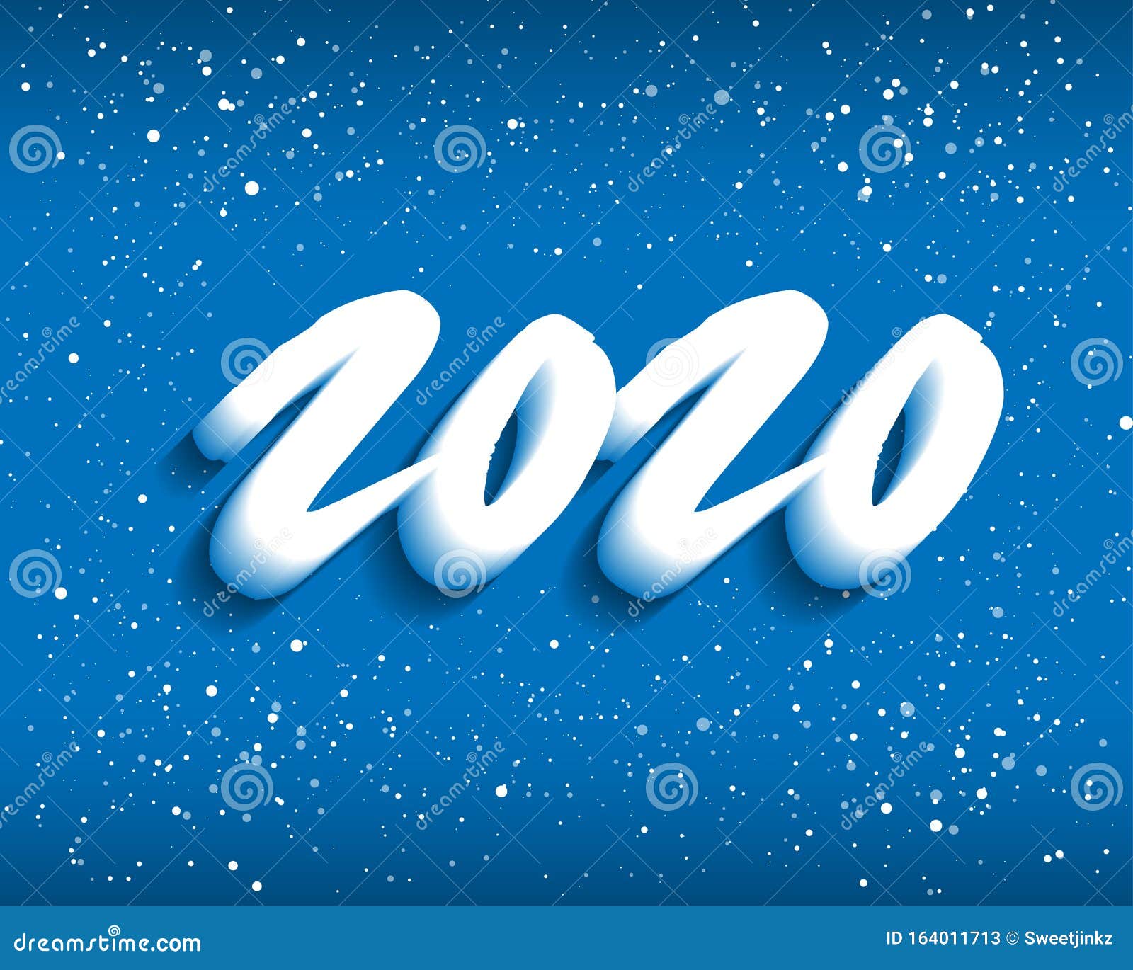 Happy New Year 2020 . Greetings Card. Abstract Background Stock Vector ...