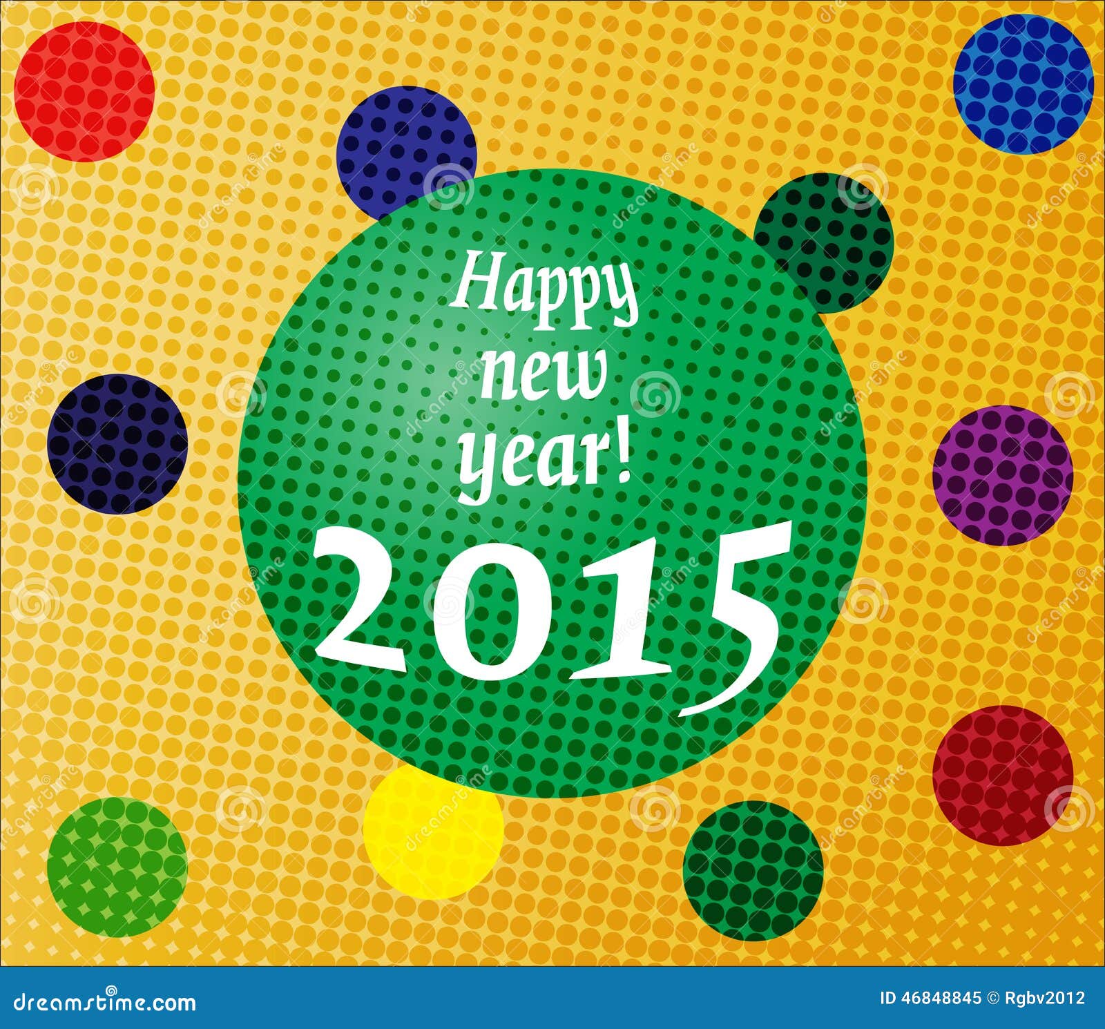 Happy New Year Illustration Stock Vector - Illustration of party, happy ...