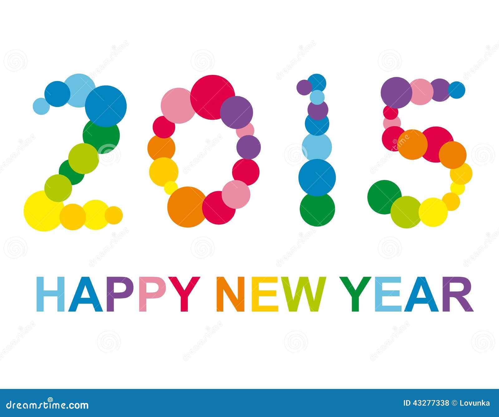 Happy New Year Illustration Stock Vector - Illustration of festival ...