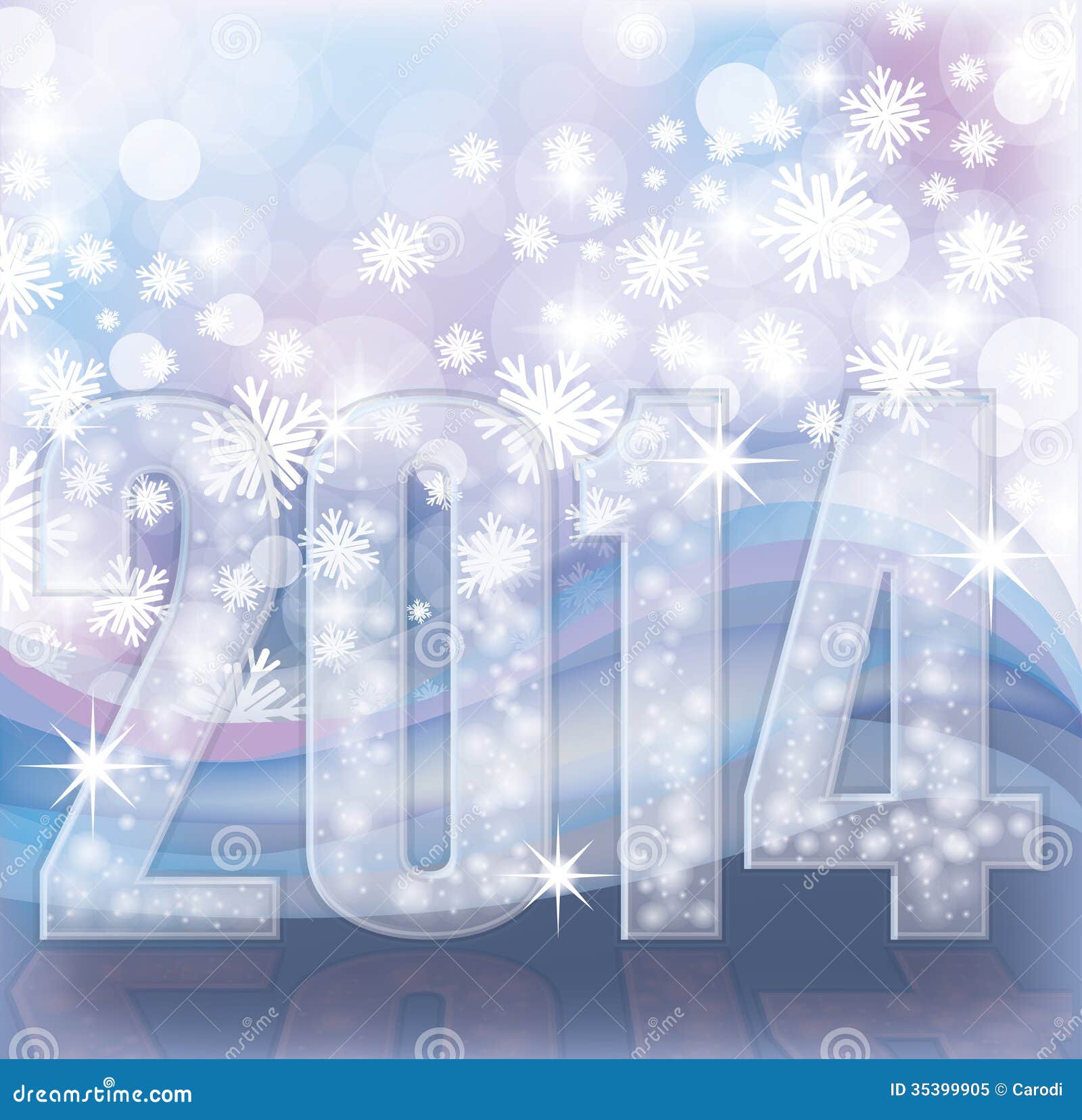 Happy New 2014 Year Invitation Card Stock Vector - Illustration of ...