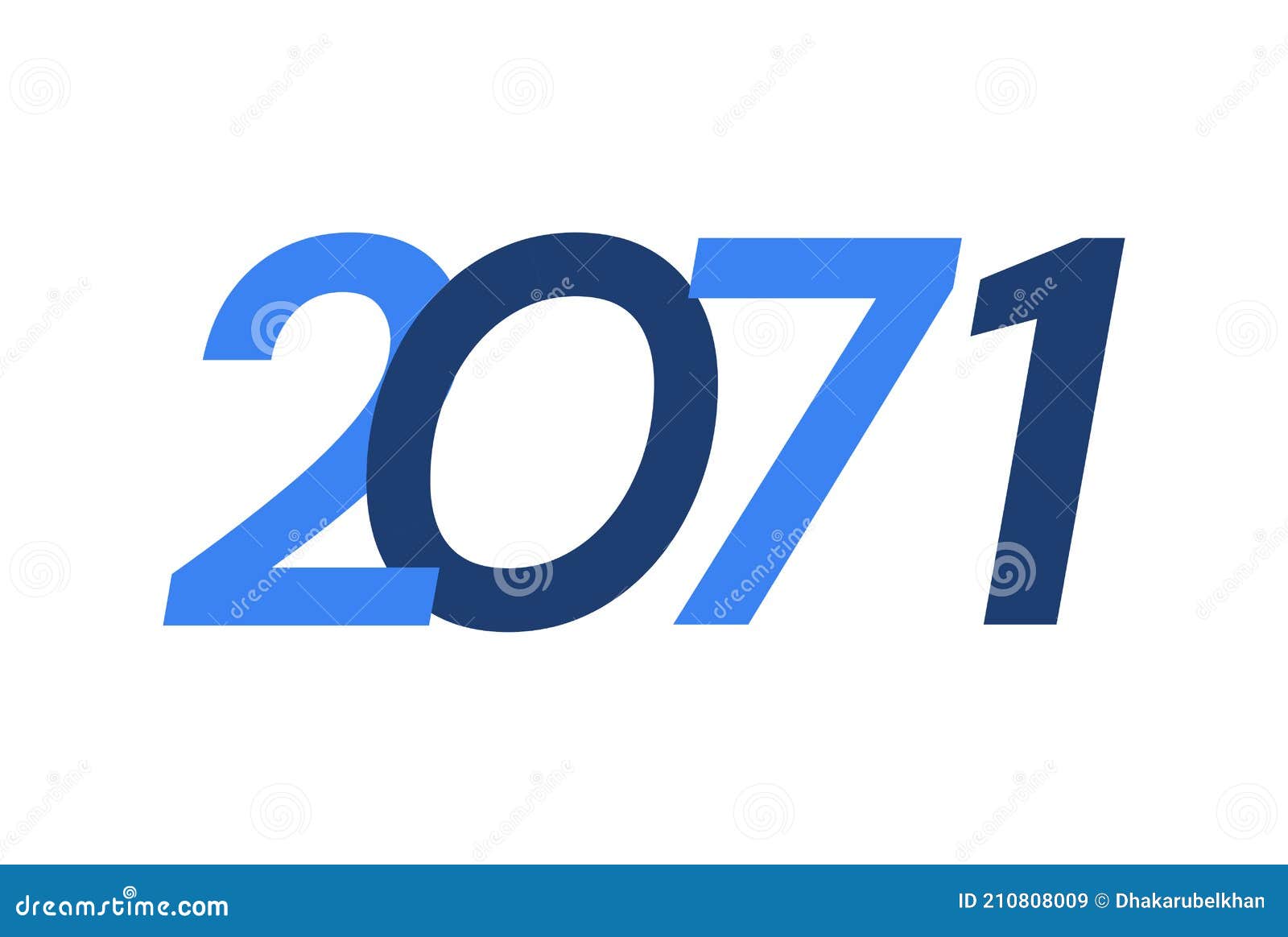 2071 Happy New Year Logo Design, New Year 2071 Modern Design Isolated ...