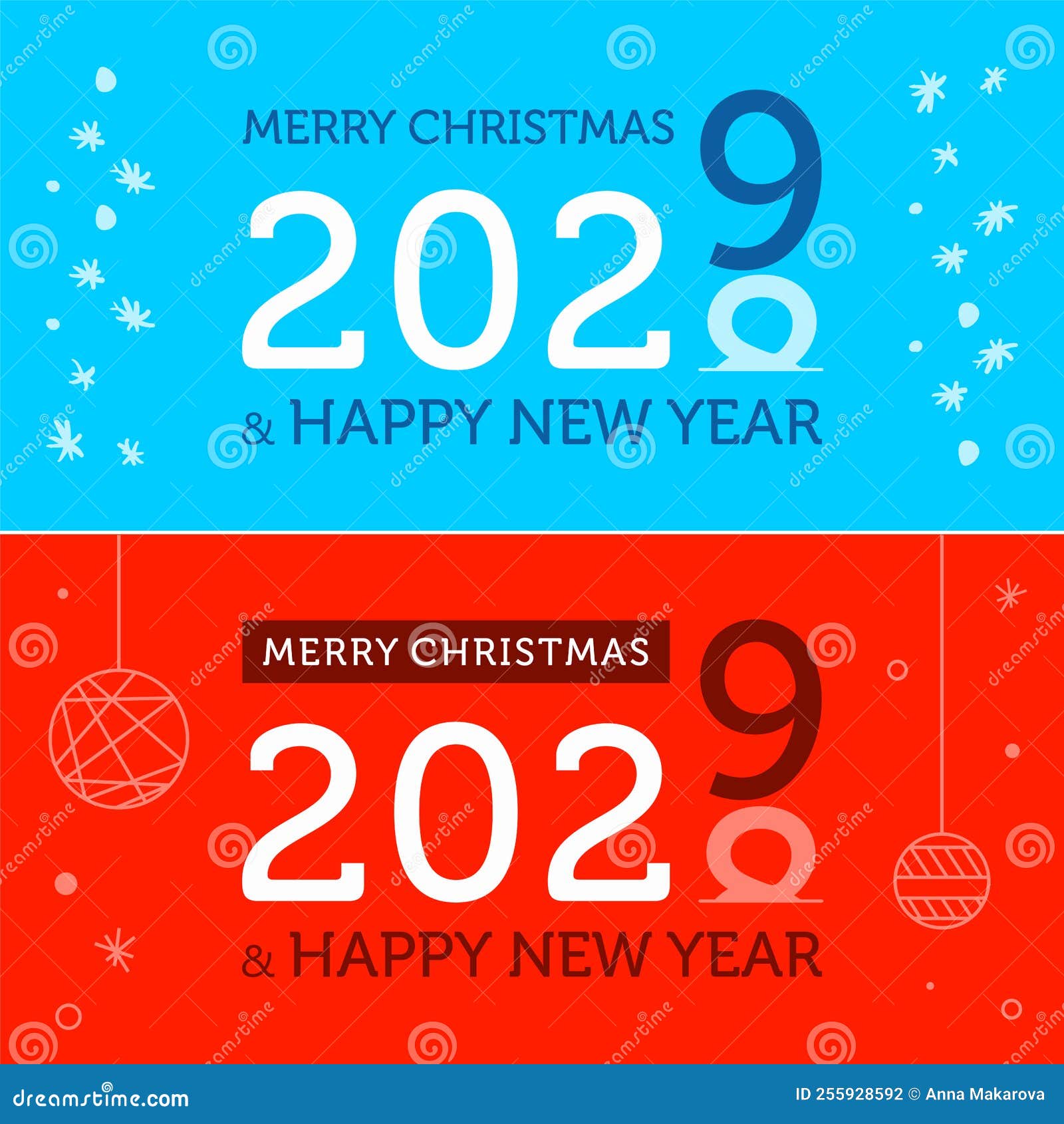 2029 Happy New Year Logo Text Design. 2028 Number Design Template Stock ...