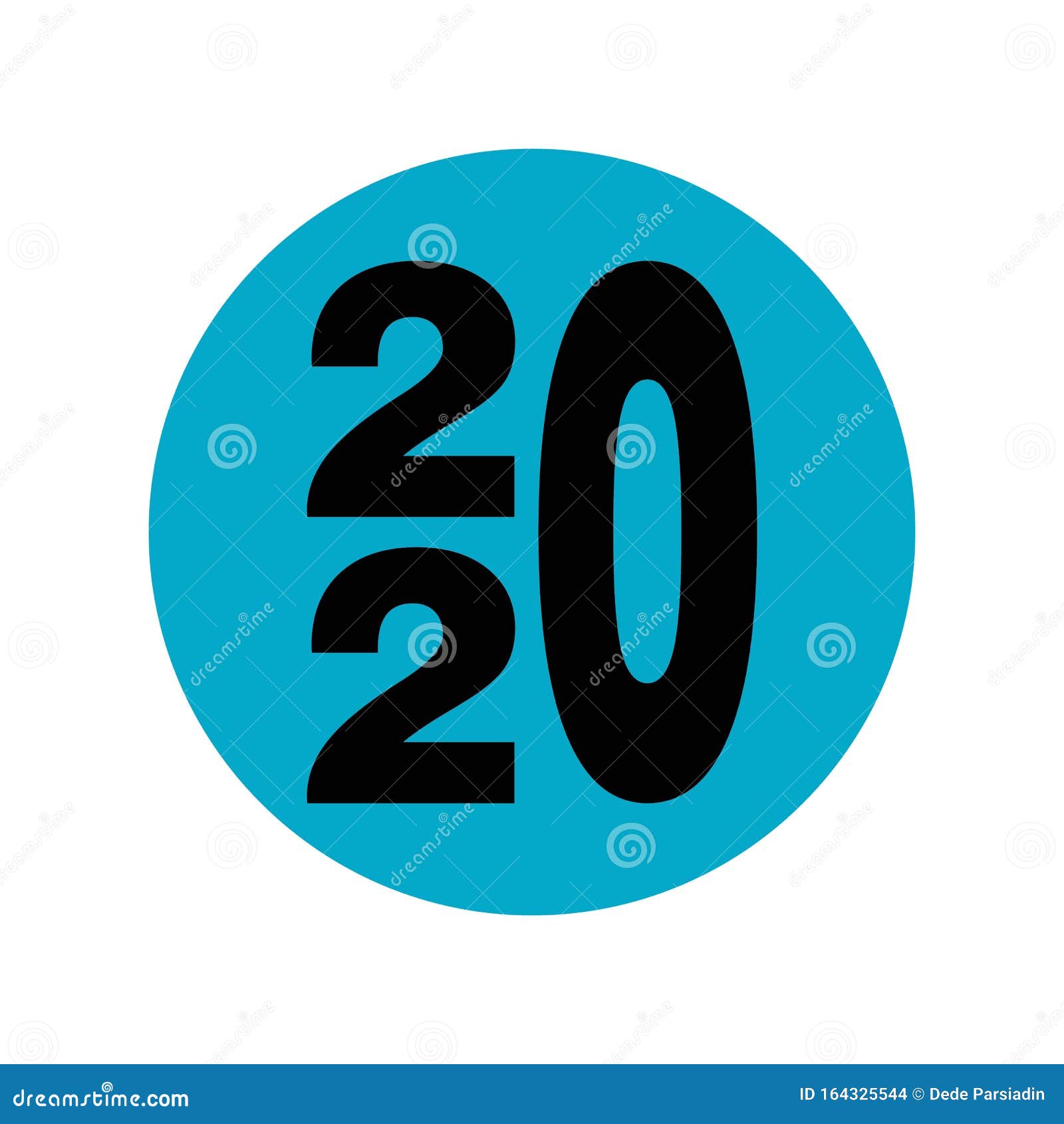 Happy New Year 2020 Logo Text Design Vector Illustration - Vector Stock ...