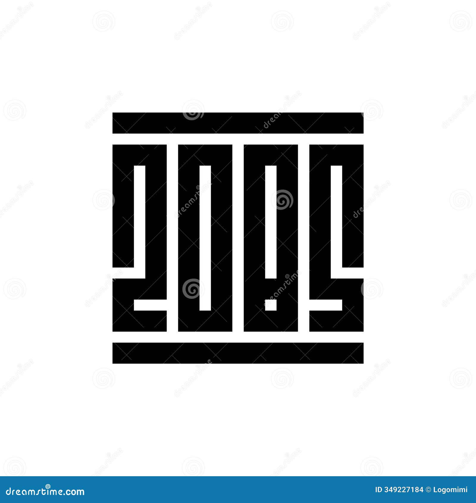 2085 Happy New Year Logo Text, Vector Illustration Design Template ...