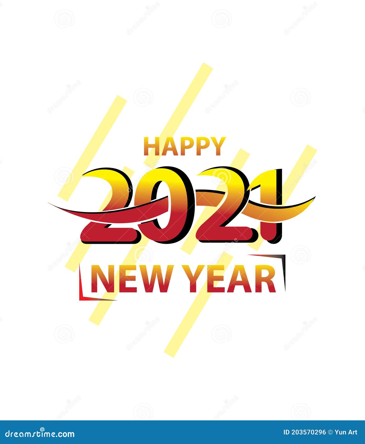 Happy new year logo vector stock illustration. Illustration of happy ...