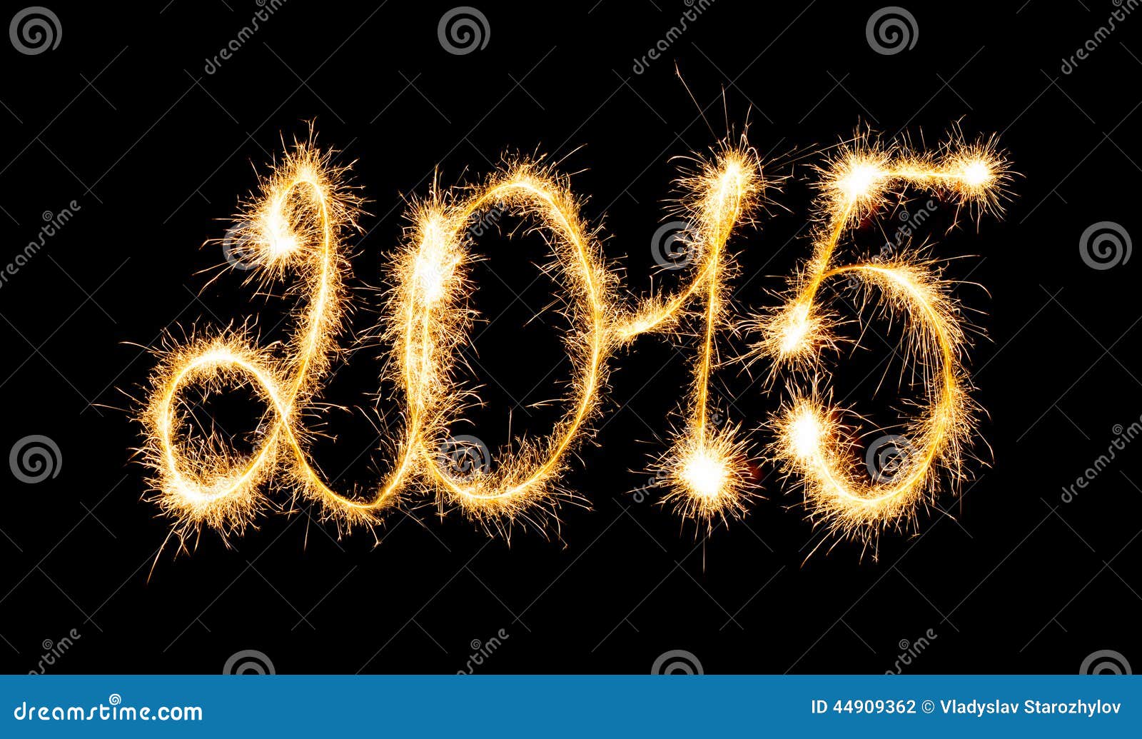 Happy New Year 2015 Made a Sparkler Stock Illustration - Illustration ...