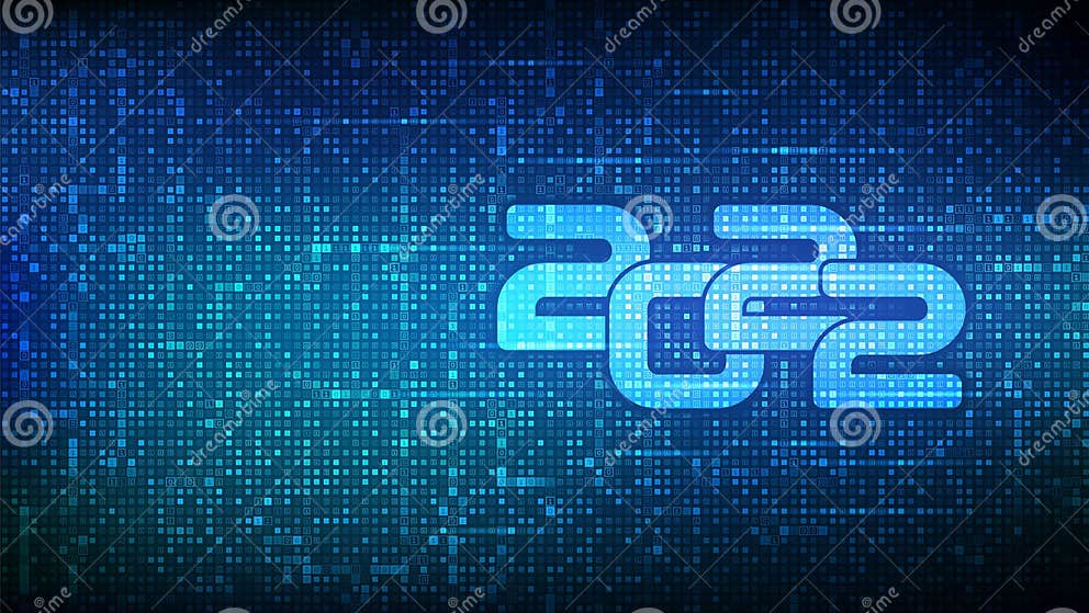 Happy New 2022 Year. Numbers 2022 Made with Binary Code. Digital Binary Data and Streaming ...