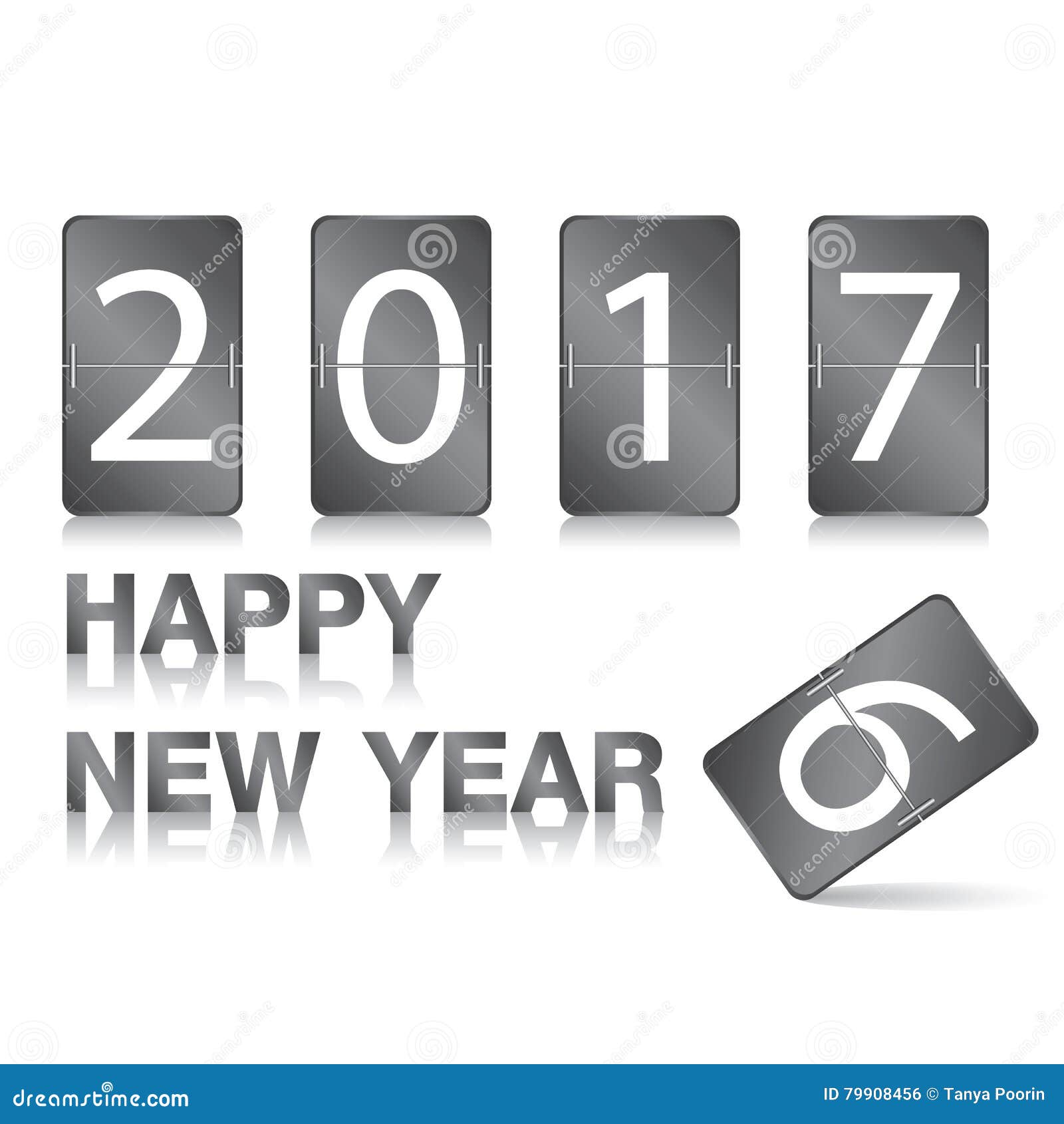 Numeric Scoreboard Displaying Number 1245 Using Analog Flipover ...