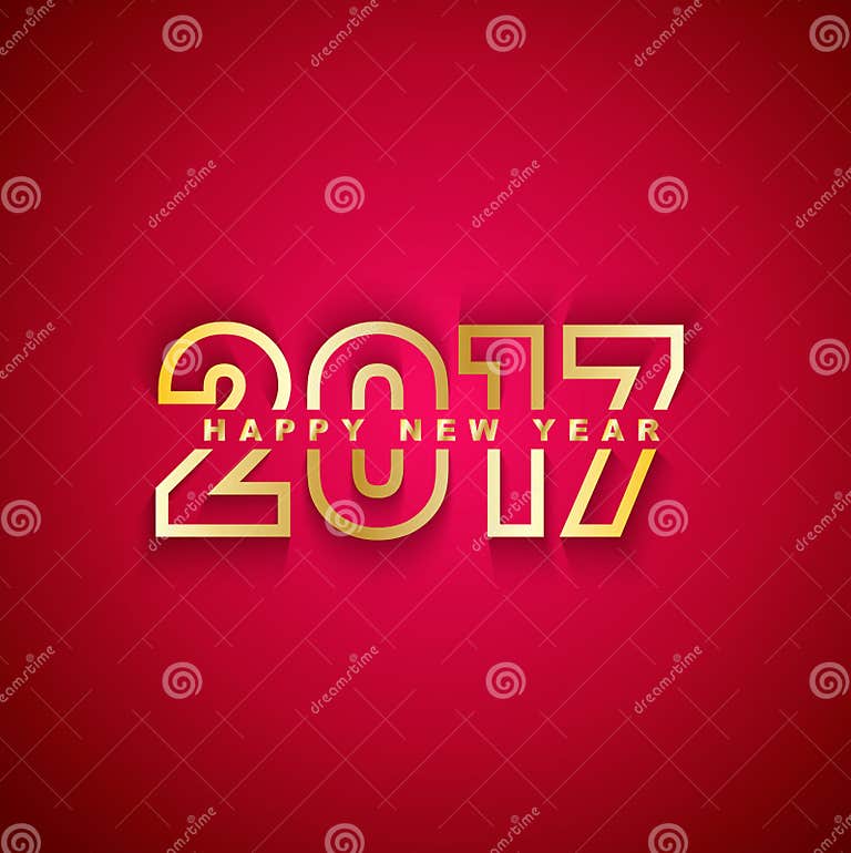 2017 Happy New Year stock vector. Illustration of design - 59016408