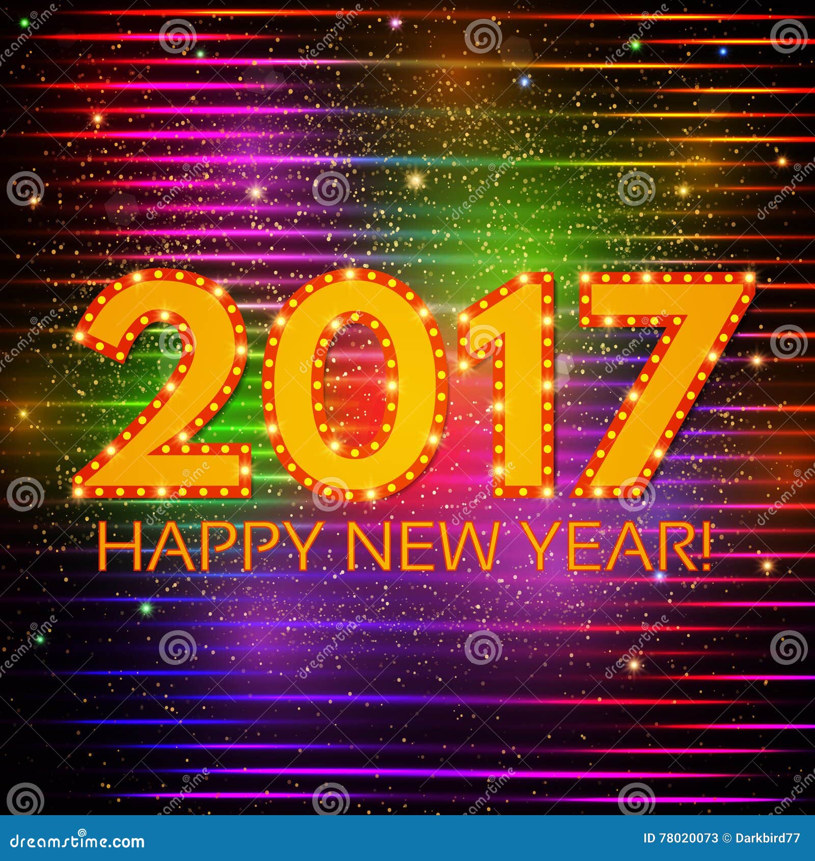 Happy New 2017 Year Season Background Stock Illustration - Illustration ...