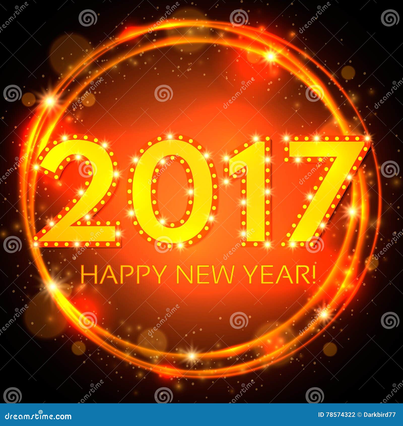 Happy New 2017 Year Season Background Stock Illustration - Illustration ...