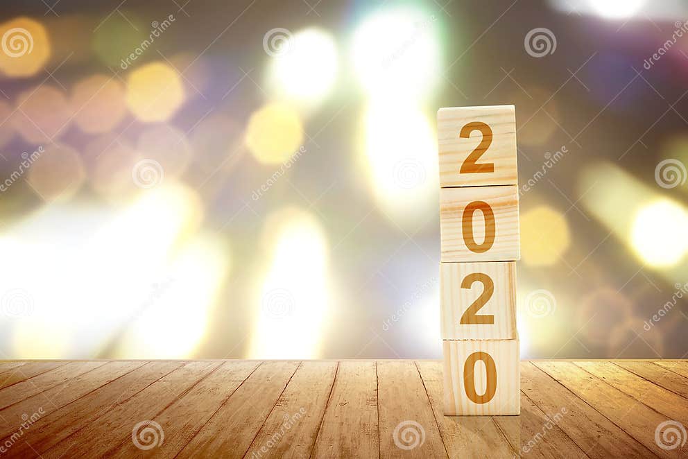 Happy New Year 2020 stock illustration. Illustration of beautiful ...