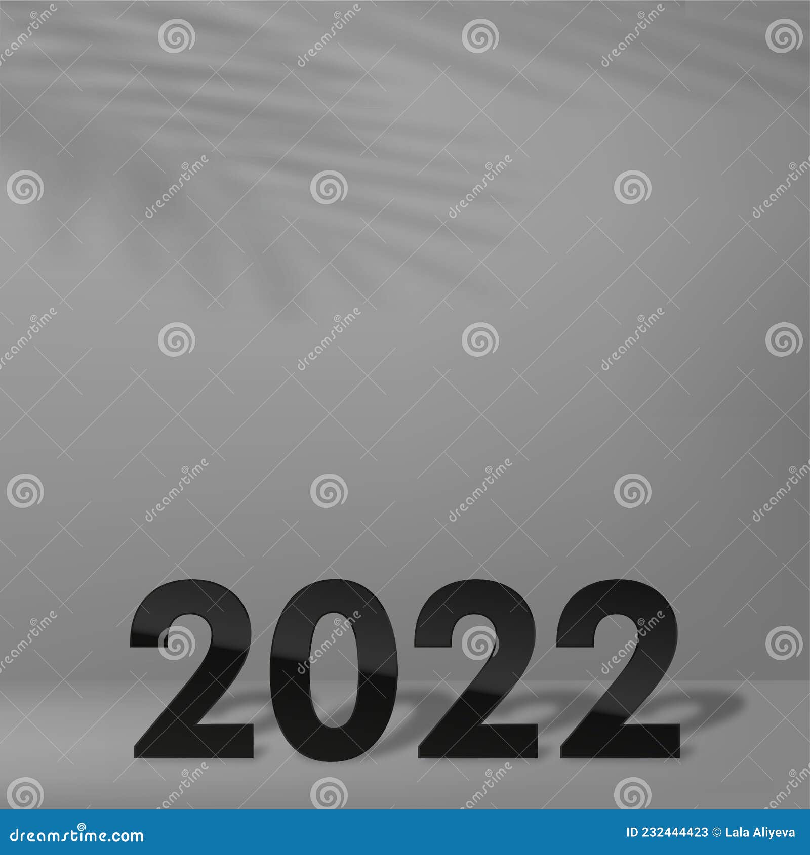 2022 Happy New Year with Studio Room Background Stock Illustration ...