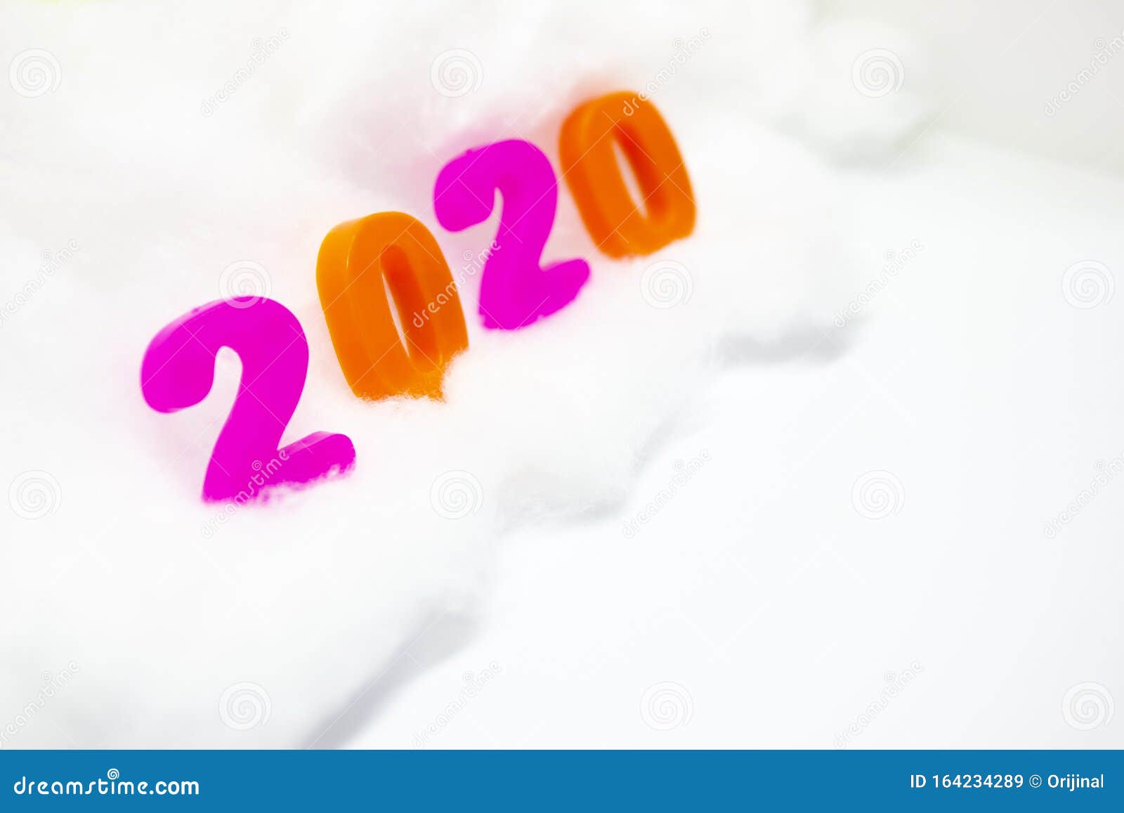 Happy New Year 2020. Symbol from Number 2020 on White Background Stock ...