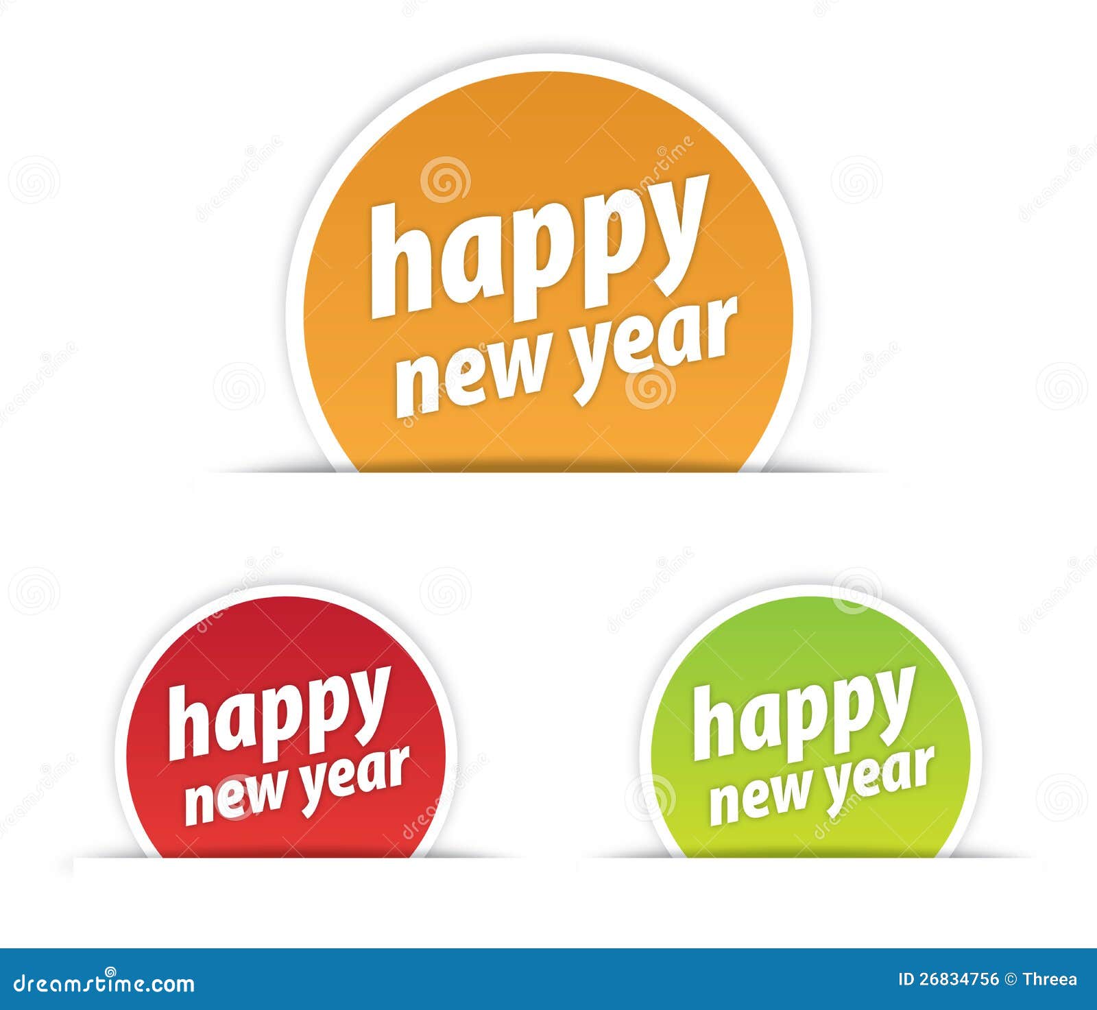 Happy new year tag stock vector. Illustration of speech - 26834756