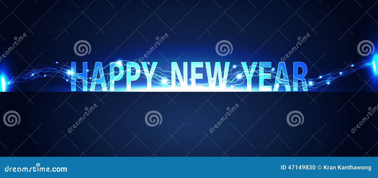 Happy New Year Technology Concept Background Stock Vector ...