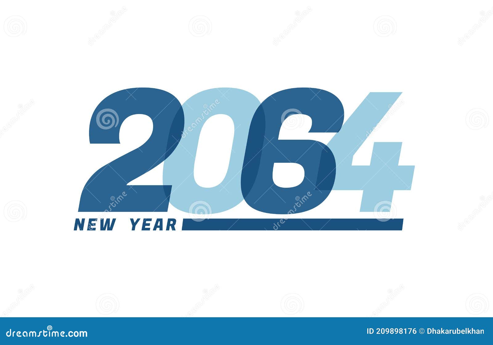 Happy New Year 2064. Happy New Year 2064 Text Design for Brochure ...