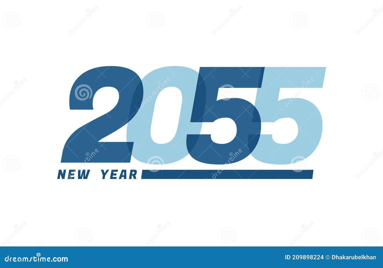 Happy New Year 2055. Happy New Year 2055 Text Design for Brochure ...
