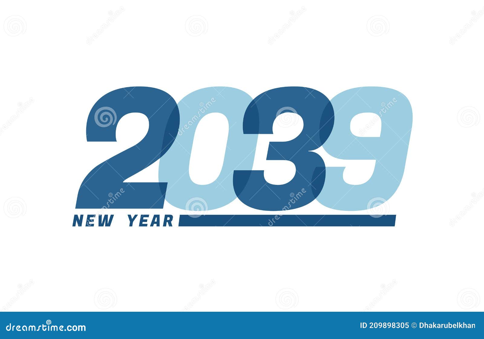 Happy New Year 2039. Happy New Year 2039 Text Design for Brochure ...
