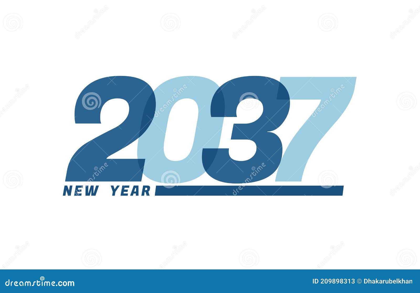 Happy New Year 2037. Happy New Year 2037 Text Design for Brochure ...