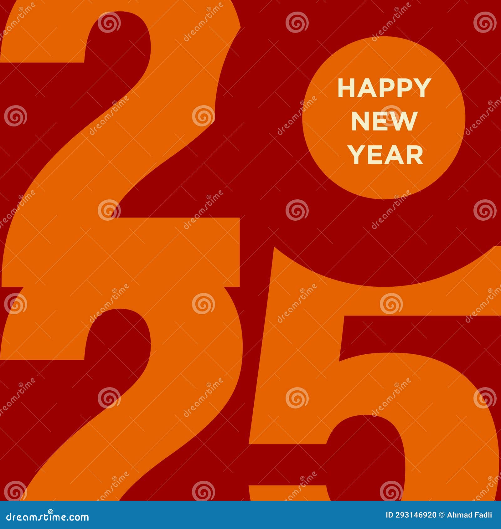 2025 Happy New Year Text Design Stock Vector - Illustration of 2025 ...