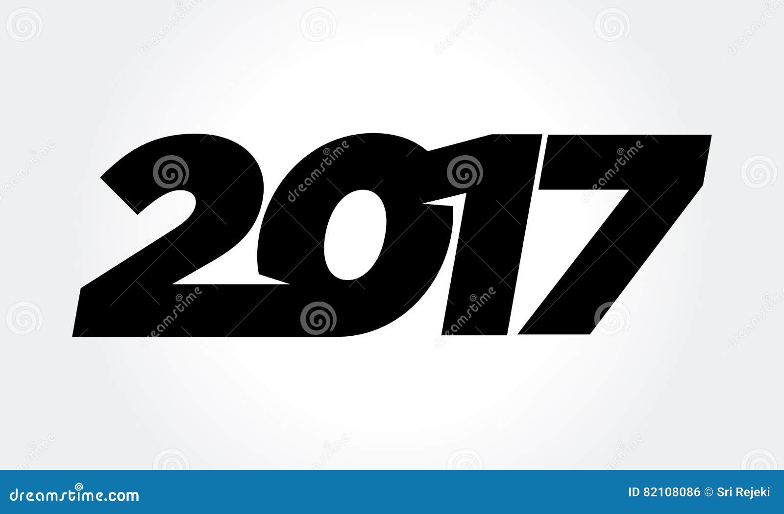 Happy New Year 2017 Text Design Vector Stock Vector - Illustration of ...