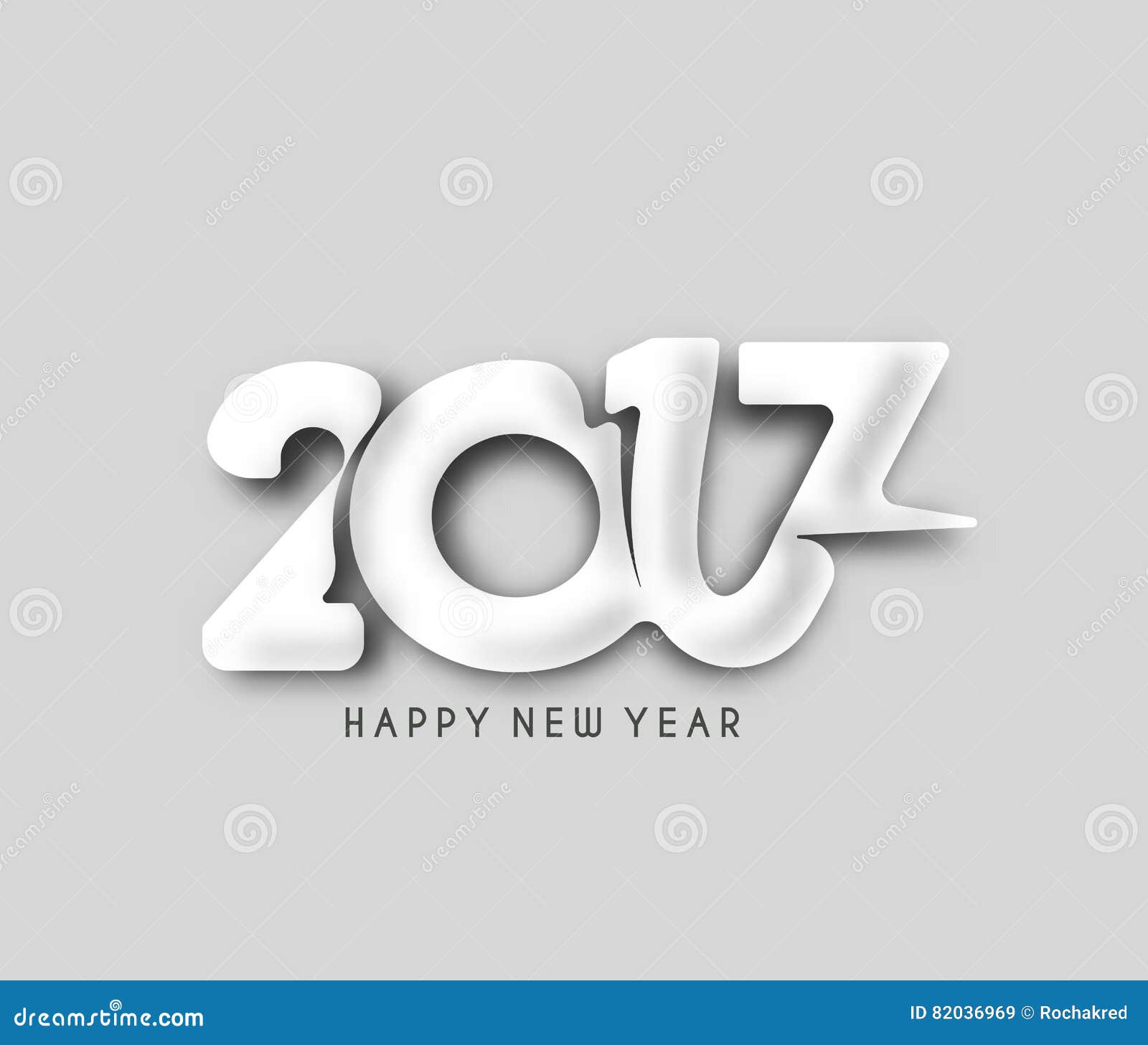Happy New Year 2017 Text Design Stock Vector - Illustration of abstract ...