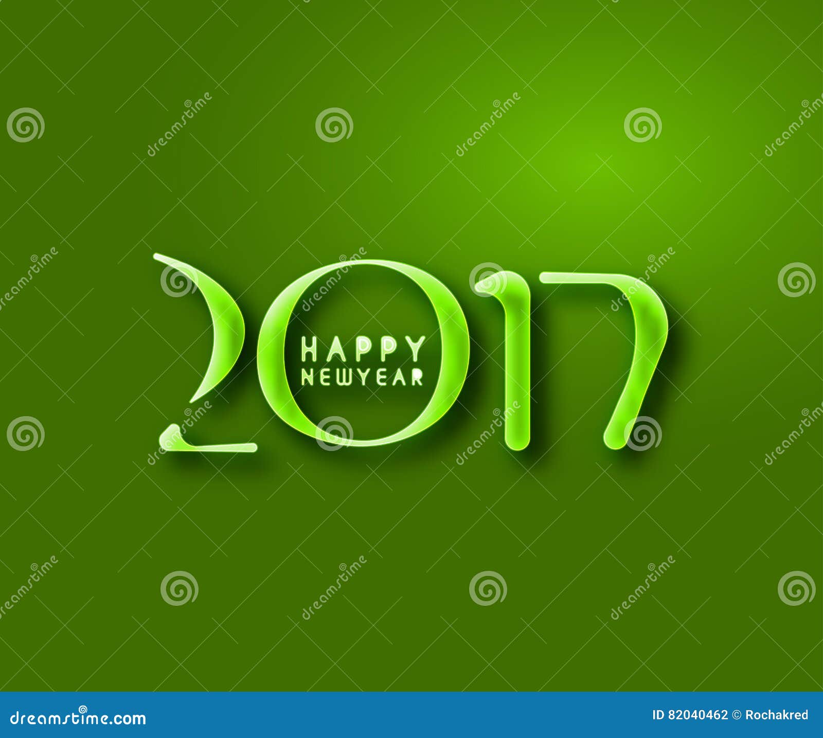 Happy New Year 2017 Text Design Stock Vector - Illustration of ...