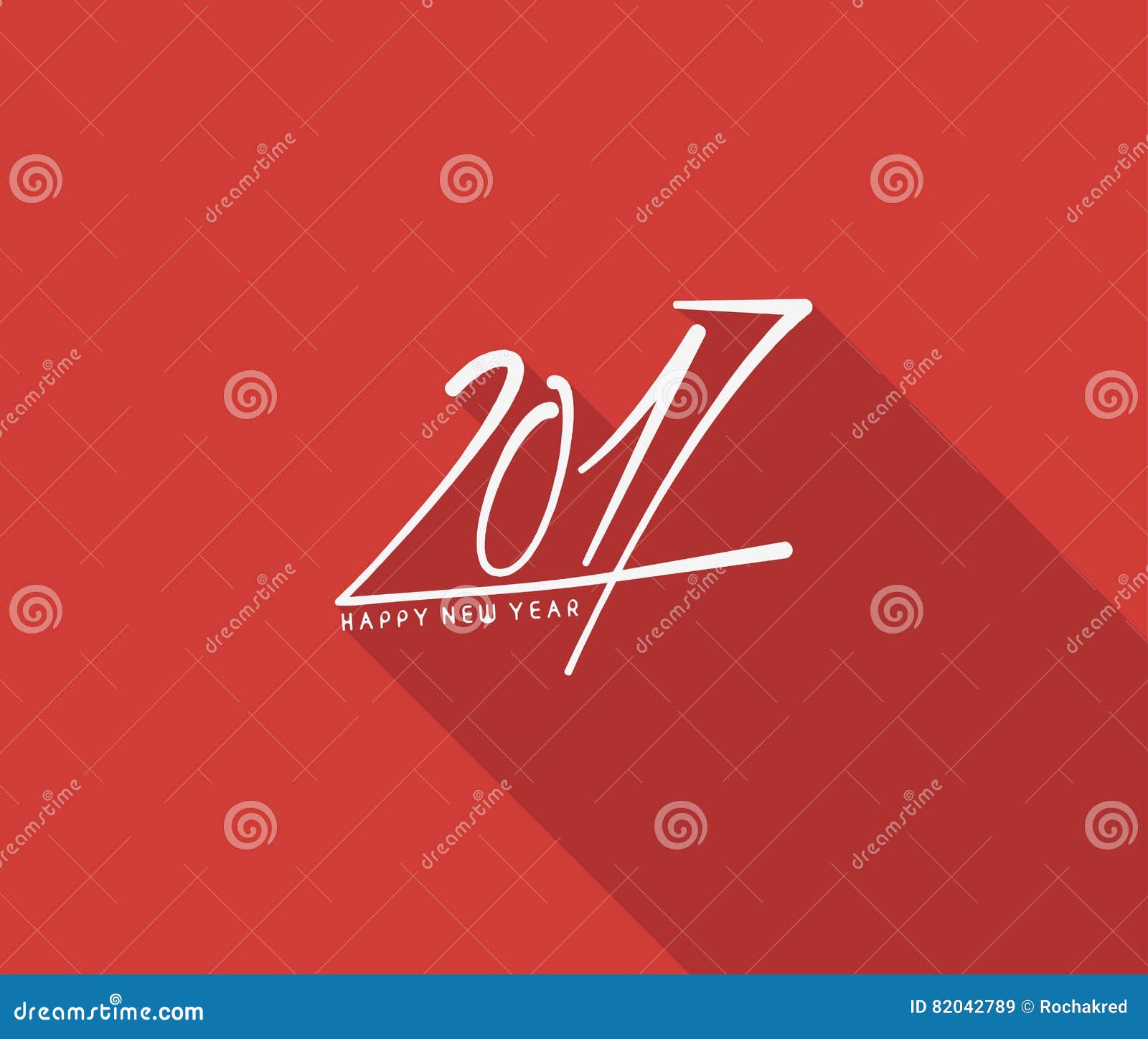 Happy New Year 2017 Text Design Stock Vector - Illustration of ...