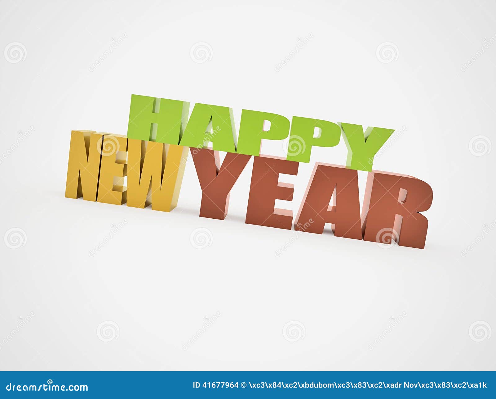 Happy new year text stock illustration. Illustration of party - 41677964