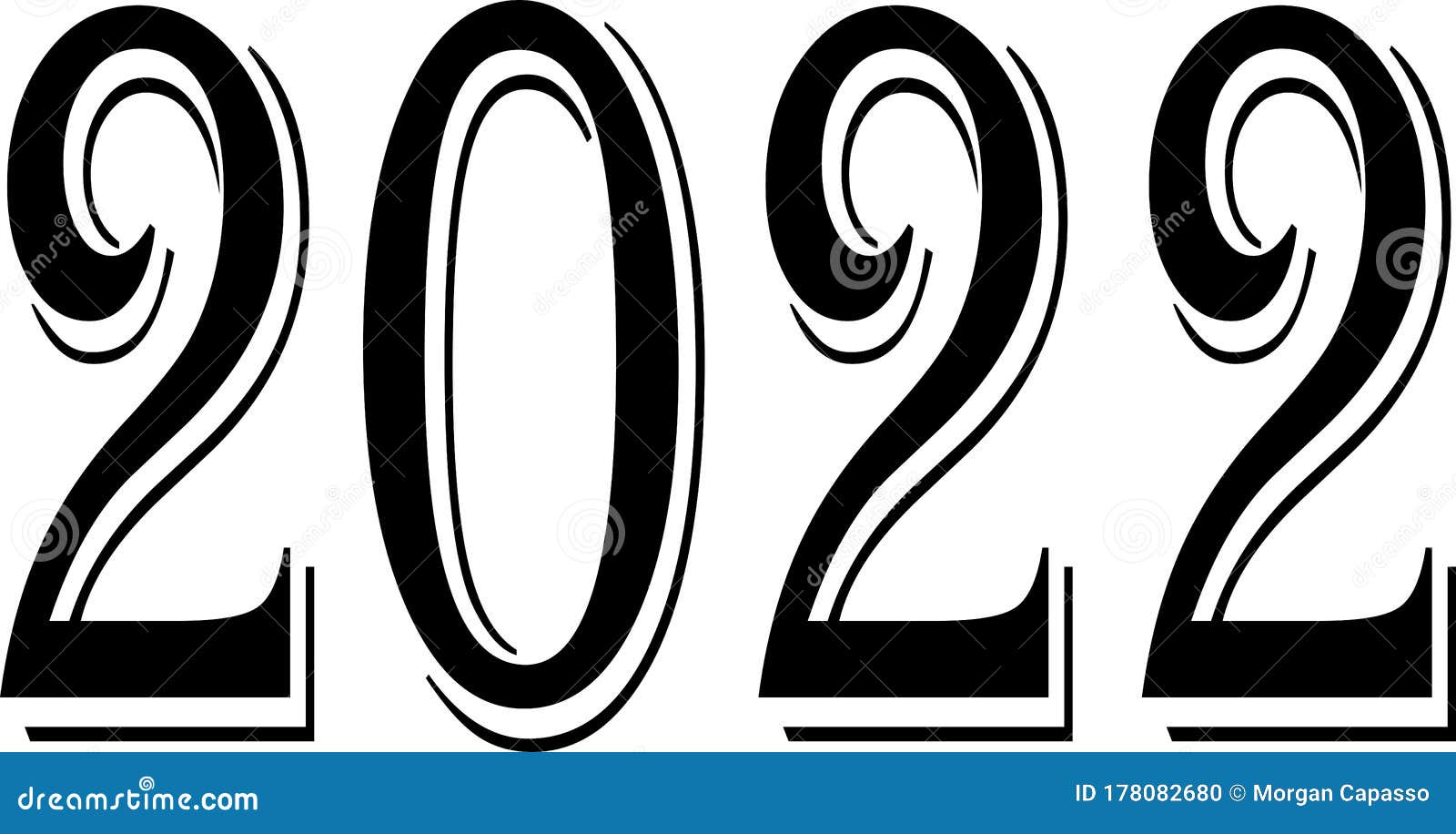 Happy New Year 2022 Text Sign Illustration Stock Vector - Illustration ...