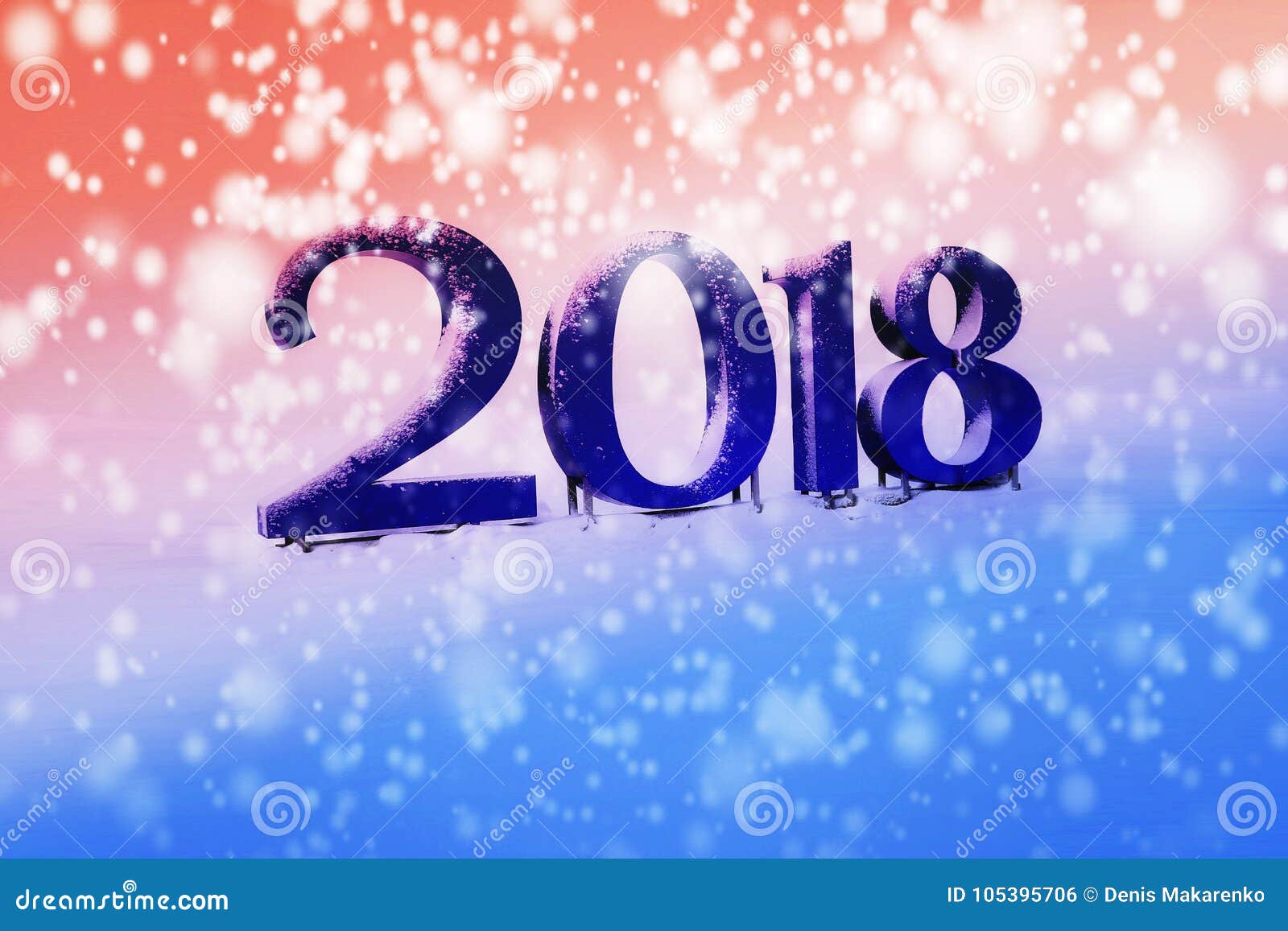 Happy new year 2018 theme stock photo. Image of building - 105395706