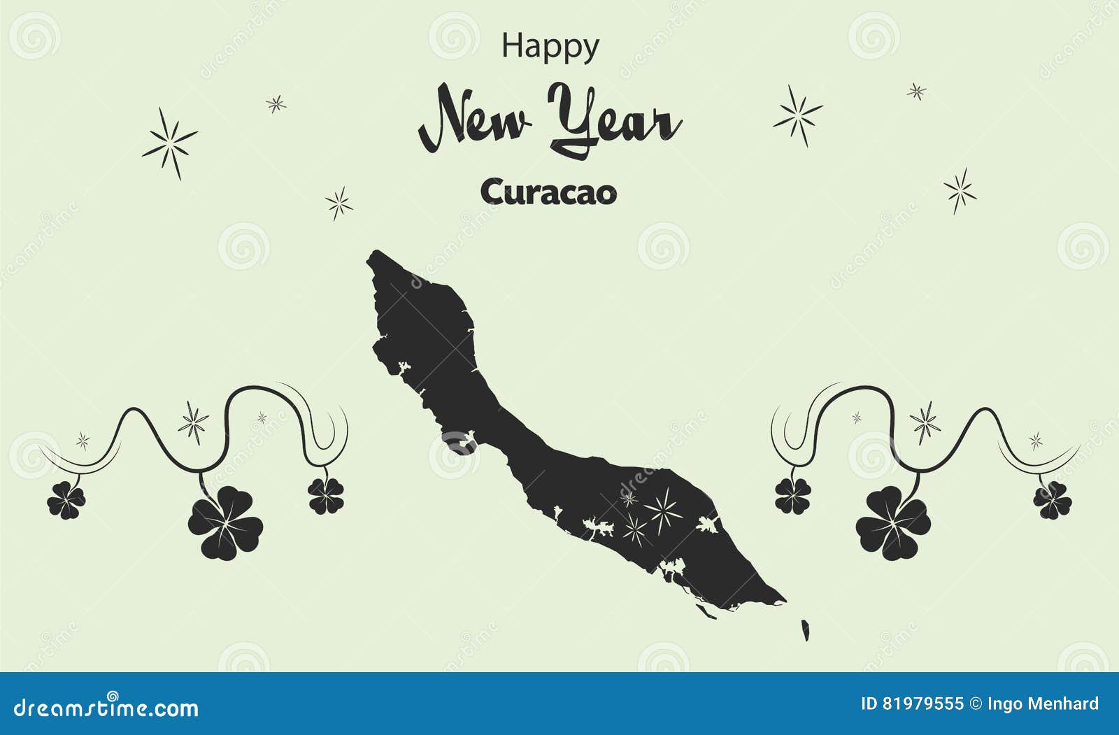 Curacao Map Silhouette Vector Illustration | CartoonDealer.com #93272872