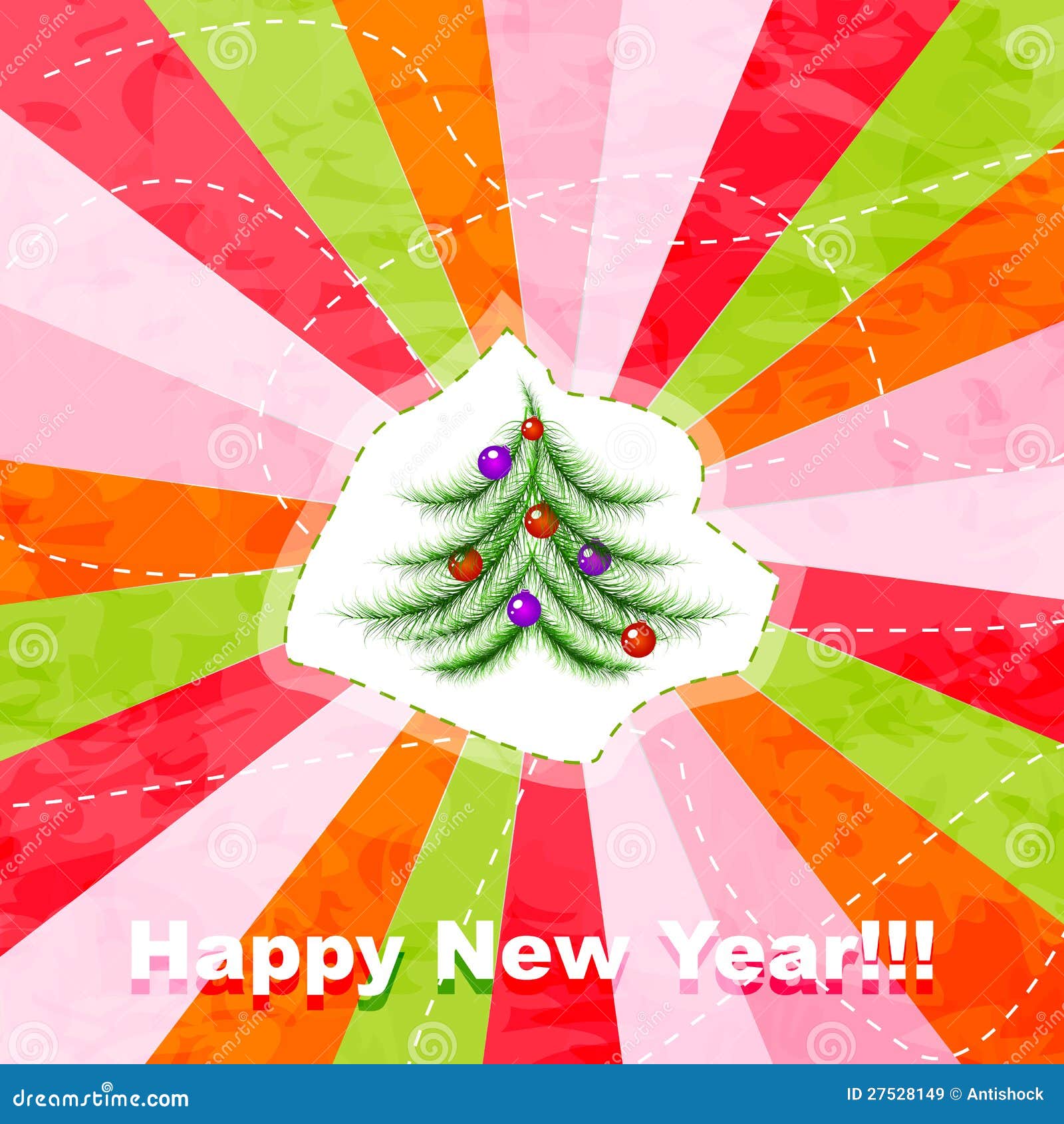 Happy New Year Vector Illustration Stock Vector - Illustration of ...